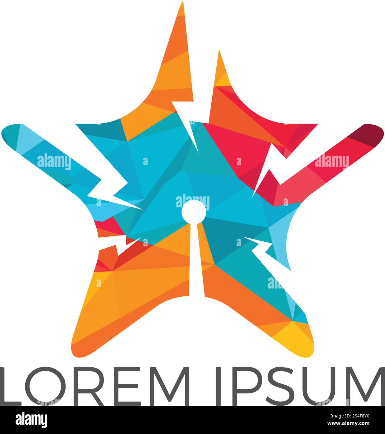 Star technology logo design. Abstract tech logo Stock Vector Image ...