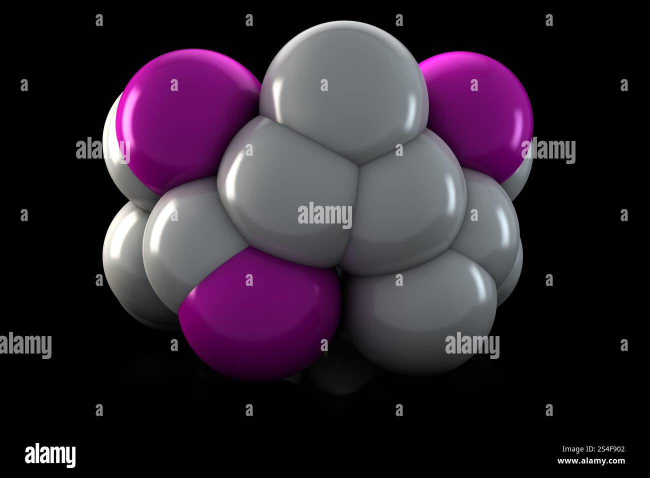 Visualization of nucleus. 3D render image Stock Photo - Alamy