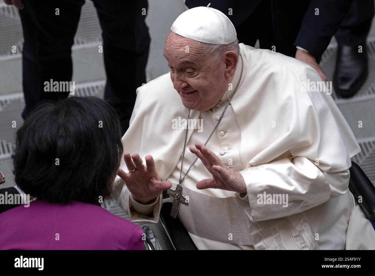 Vatican City, Vatican, 11 January2025. , Pope Francis during the ...