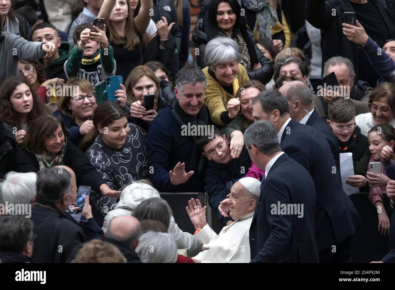 Vatican City, Vatican, 11 January2025. , Pope Francis during the ...