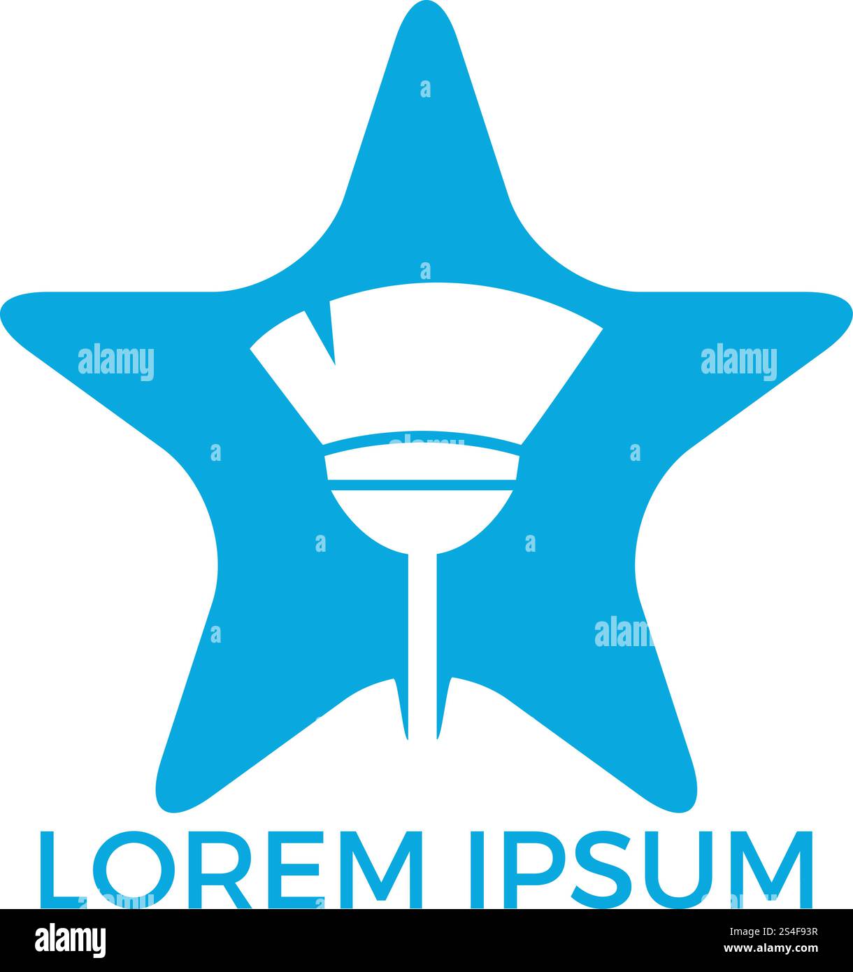 Cleaning company logo design. Broom and Star Cleaning Service Logo ...