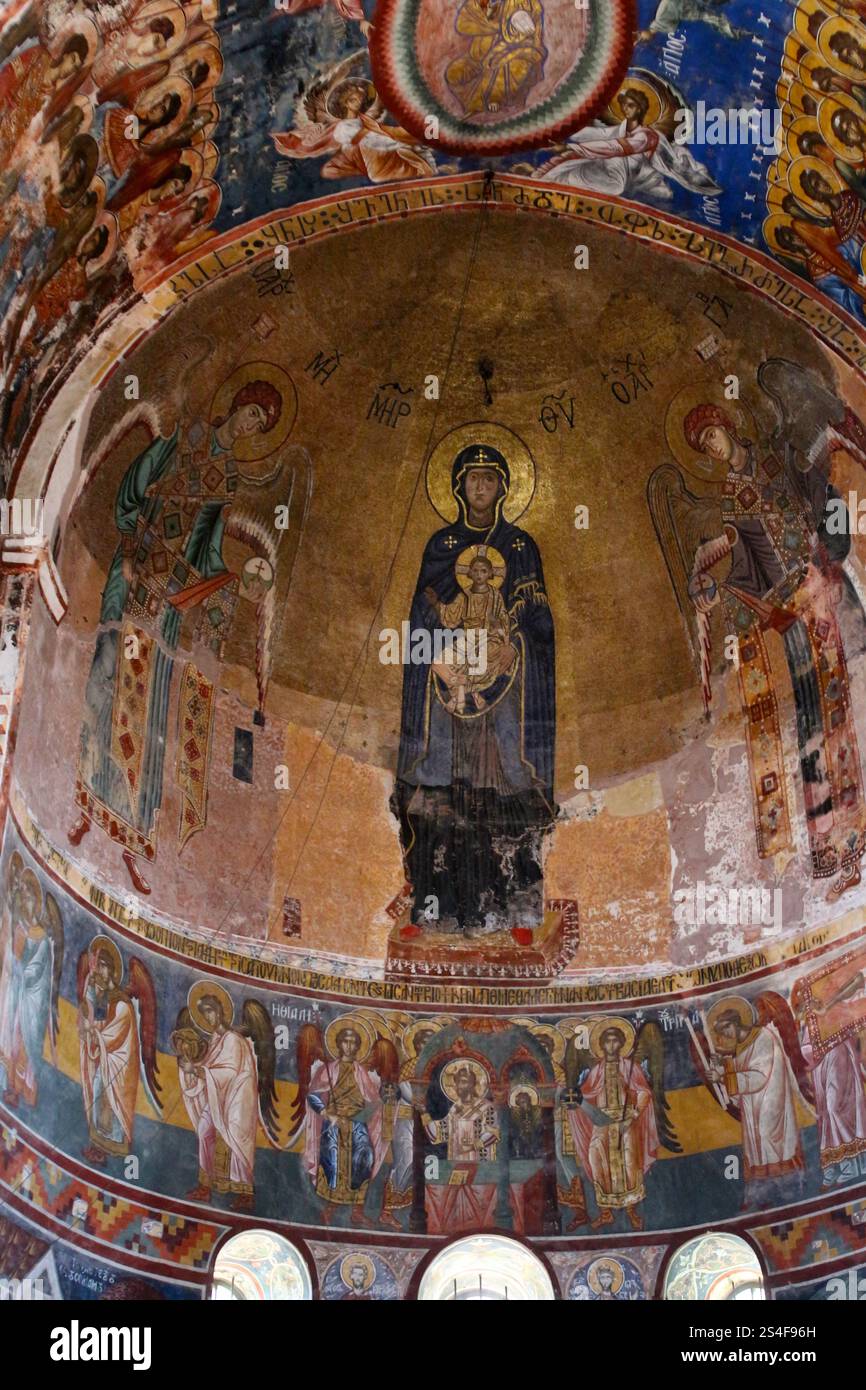 Wall fresco in Gelati monastery-Cathedral of the Dormition of the ...