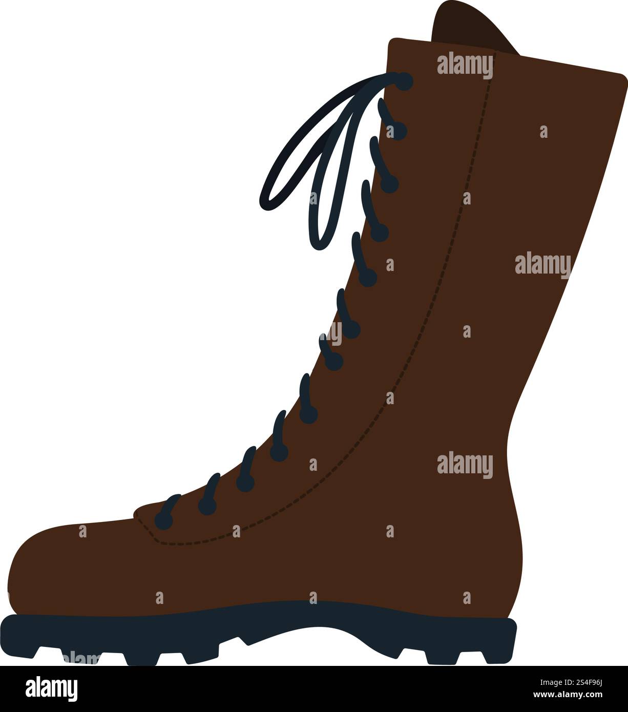 Hiking boot icon. Flat color design. Vector illustration Stock Vector ...