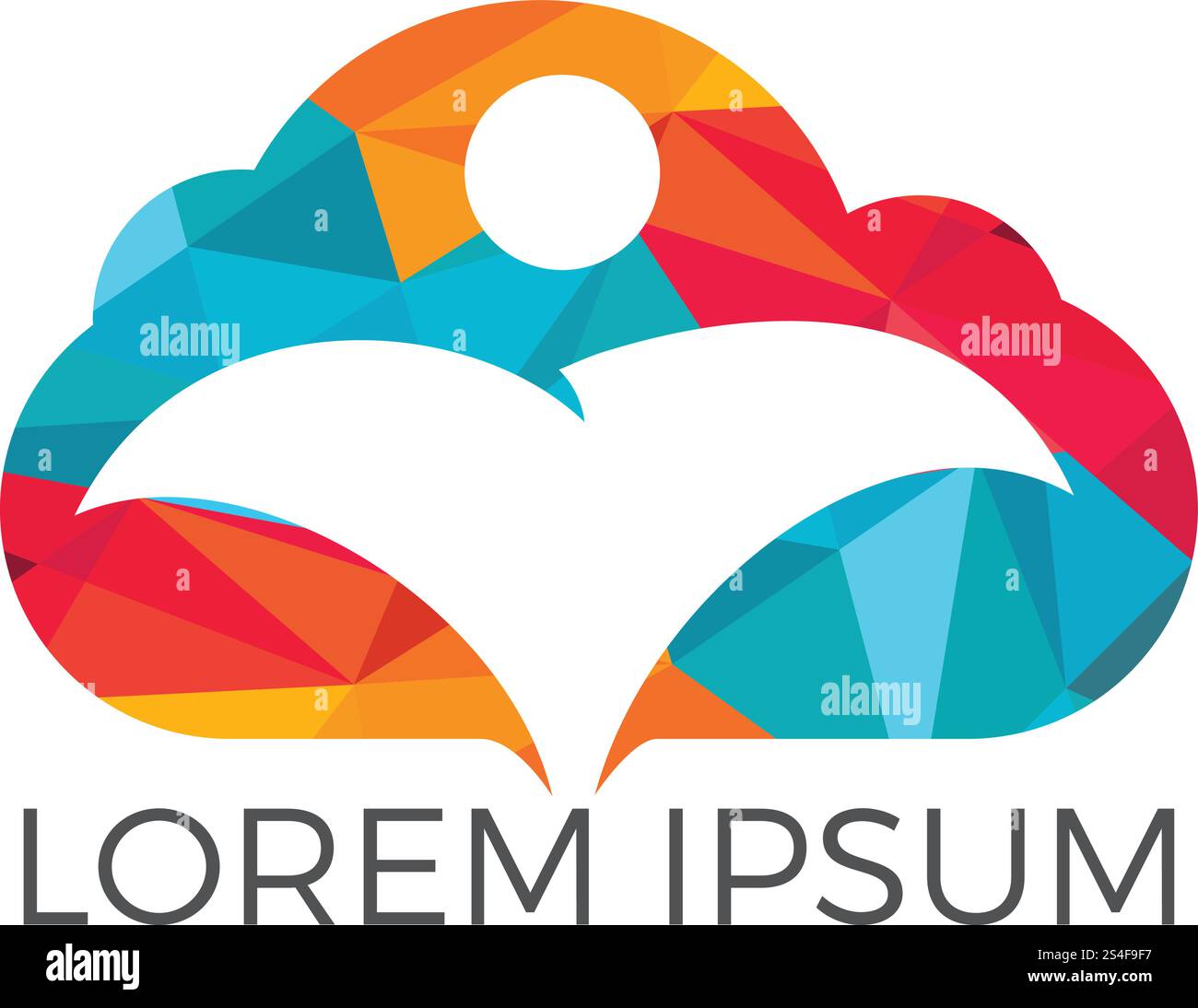 Abstract Human Cloud Logo Design. Business corporate cloud logo design ...