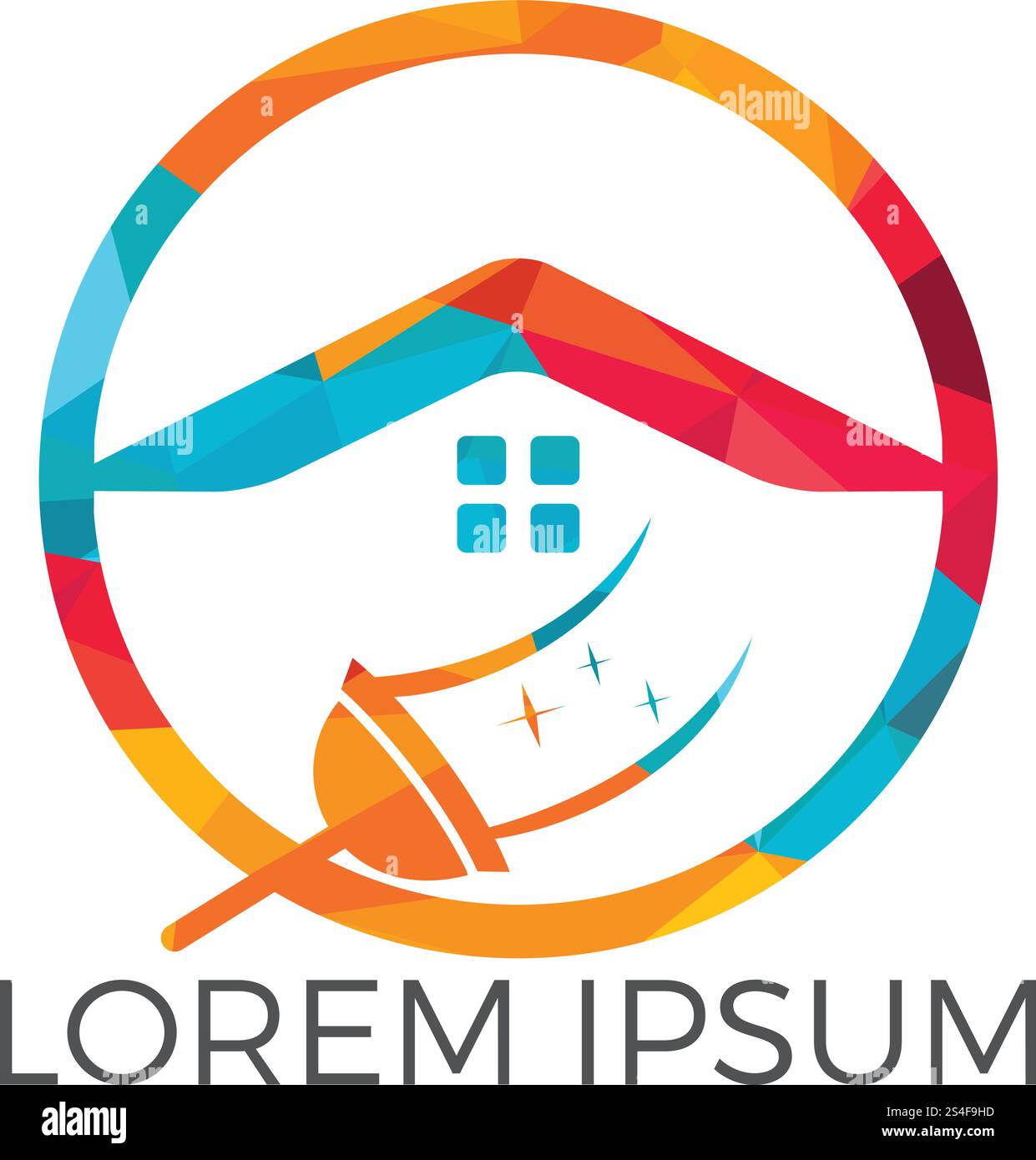 Home cleaning logo design. Cleaning service logo design Stock Vector ...