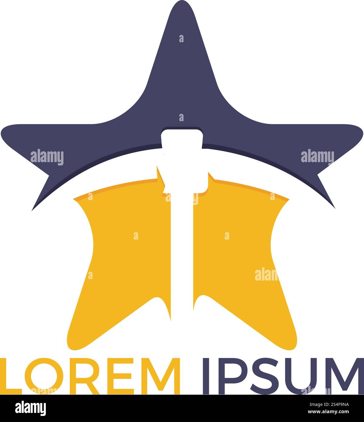 Pickaxe and star mining logo design. Mining industry logo design ...