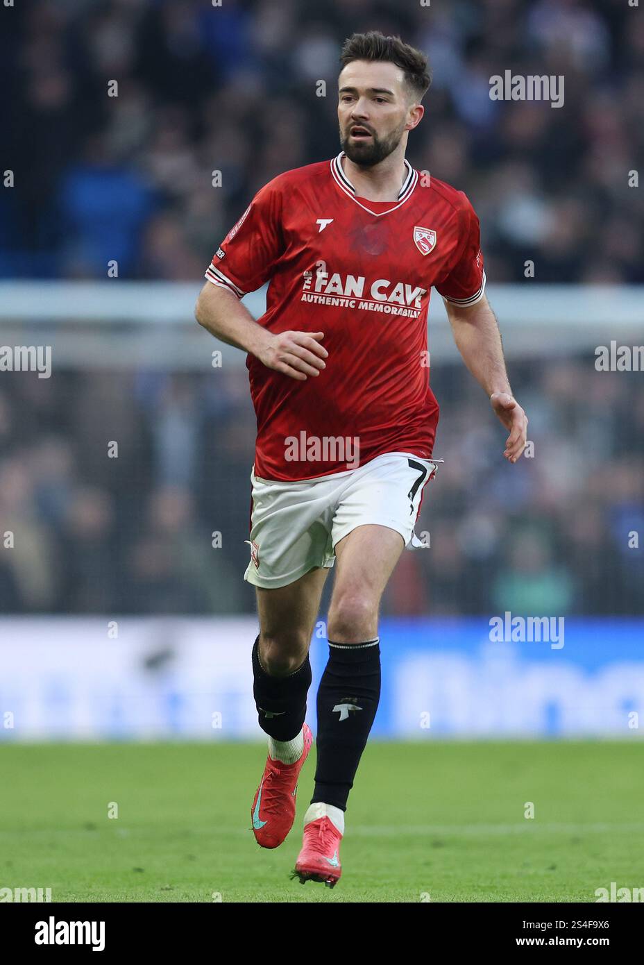 London, England, 11th January 2025. Gwion Edwards of Morecambe during ...