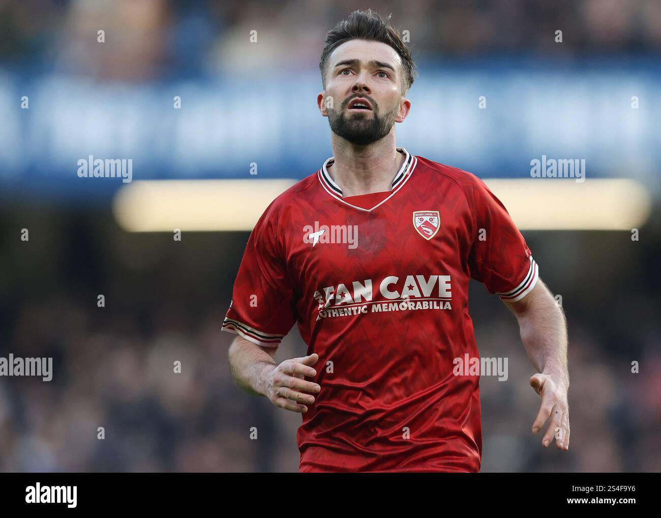 London, UK. 11th Jan, 2025. Gwion Edwards of Morecambe during the FA ...