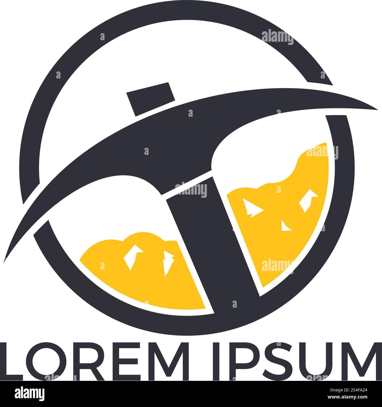 Mining Logo Design. Mining industry logo design template Stock Vector ...