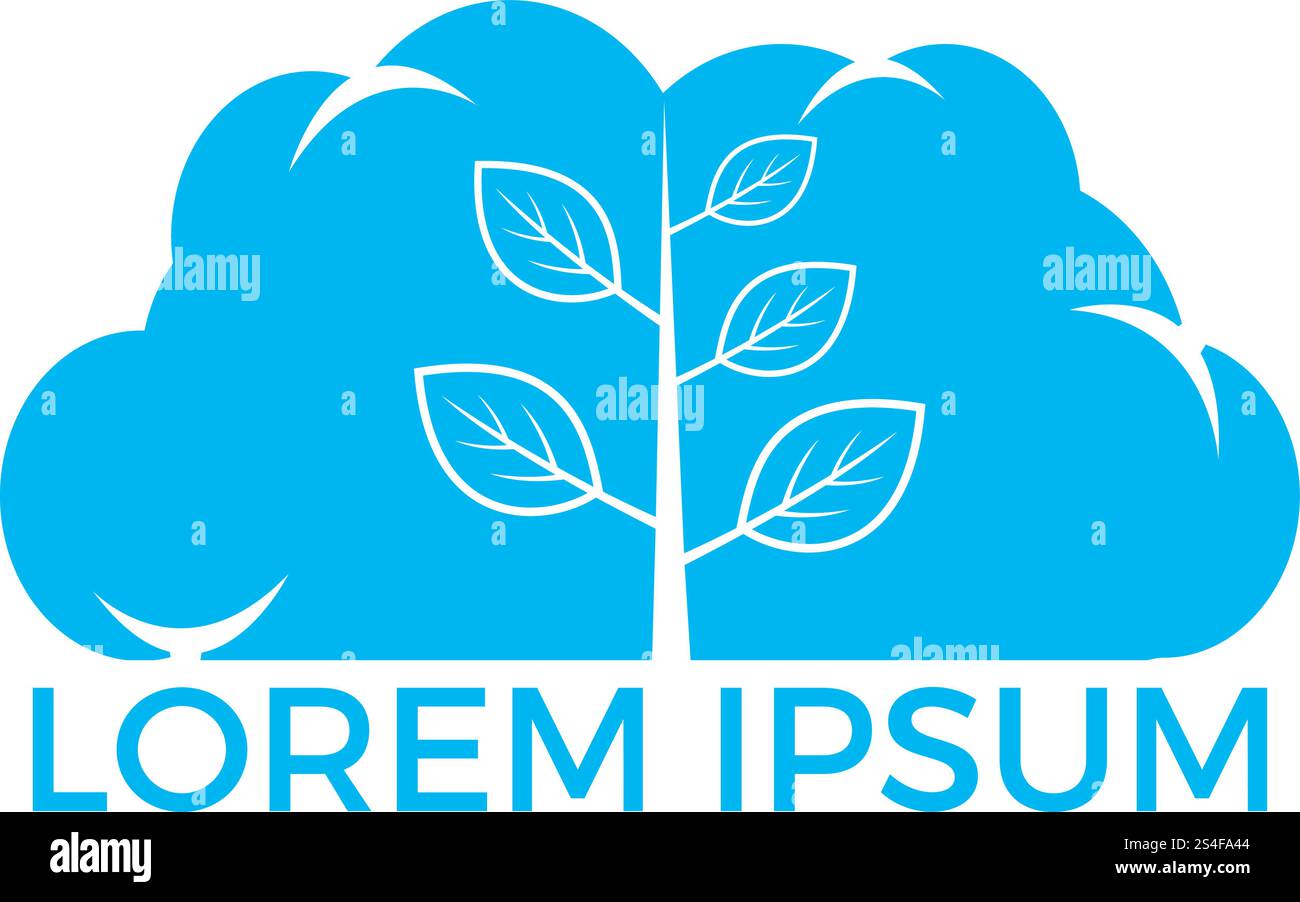 Cloud Tree logo design Stock Vector Image & Art - Alamy