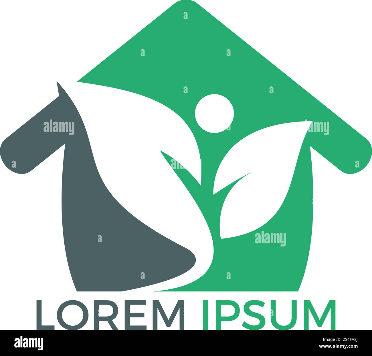 Green home energy protection vector logo design. Eco house, home care ...