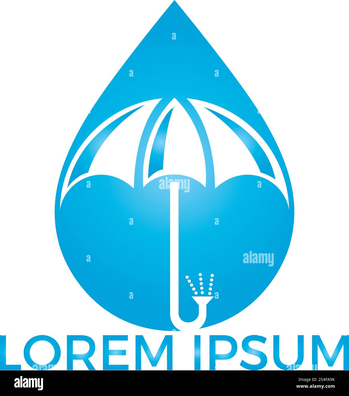 Water drop and umbrella logo design. Water proof logo vector illustration Stock Vector Image ...