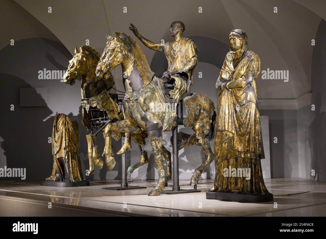 Pergola. Italy. The Pergola Bronzes (Bronzi di Pergola), Museo dei ...