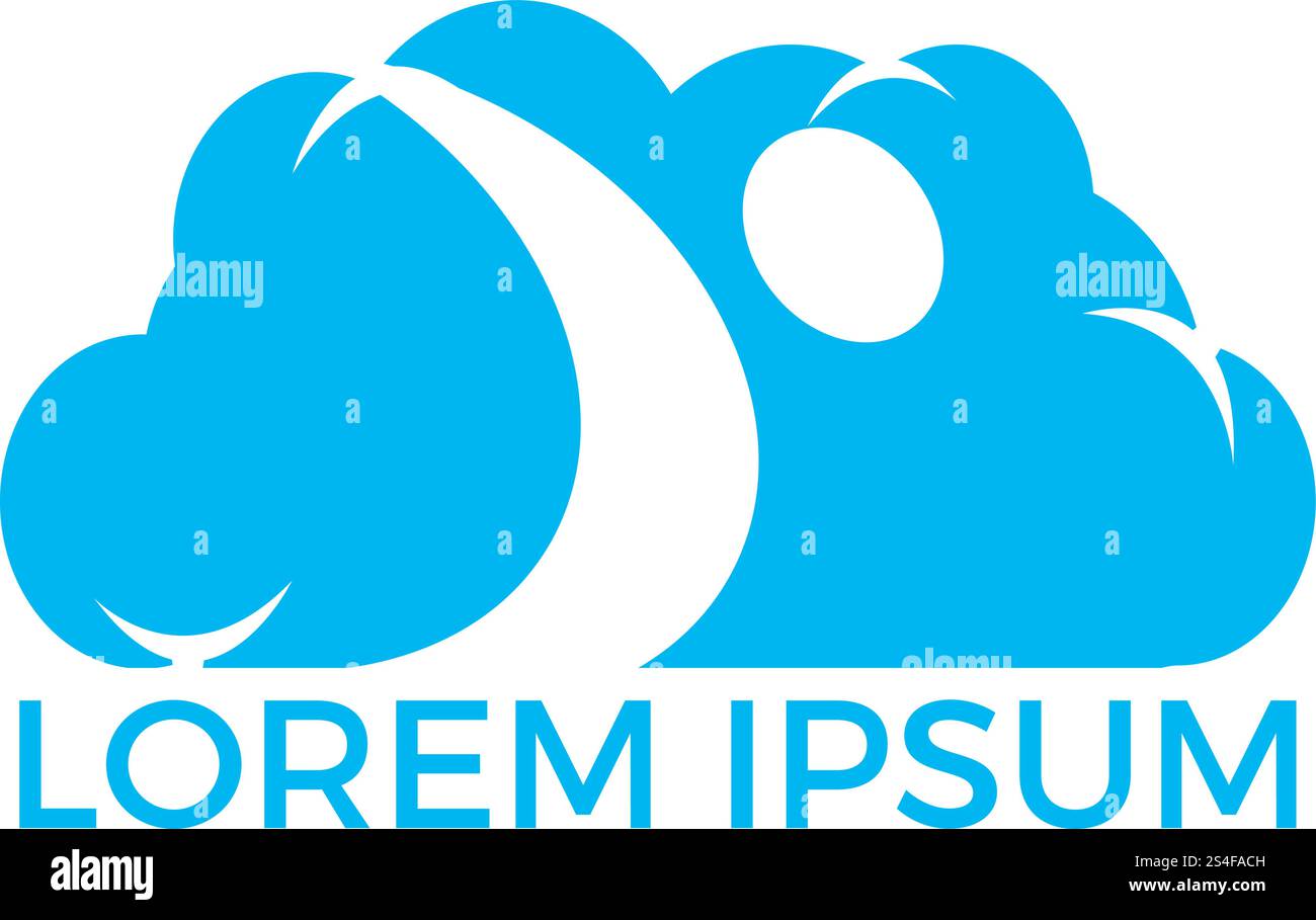 Abstract Human Cloud Logo Design. Business corporate cloud logo design ...