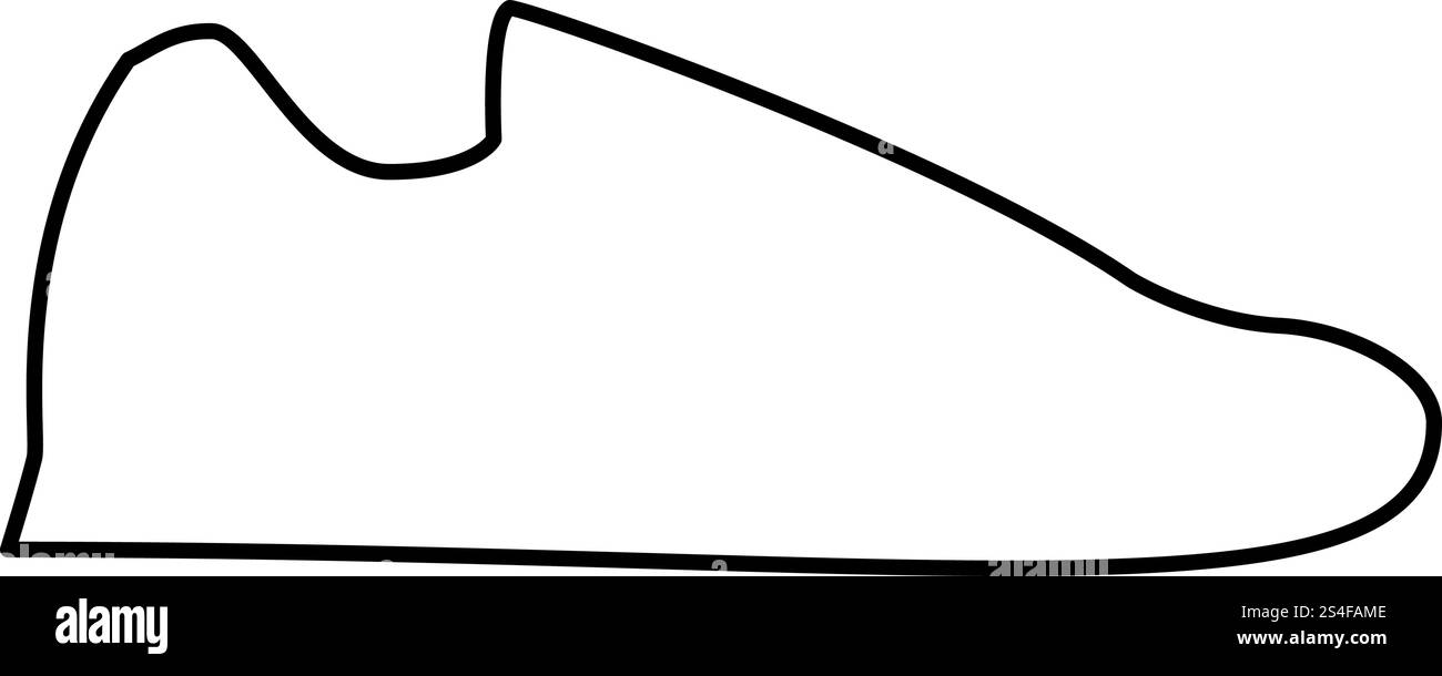 Printable Blank Shoe Template