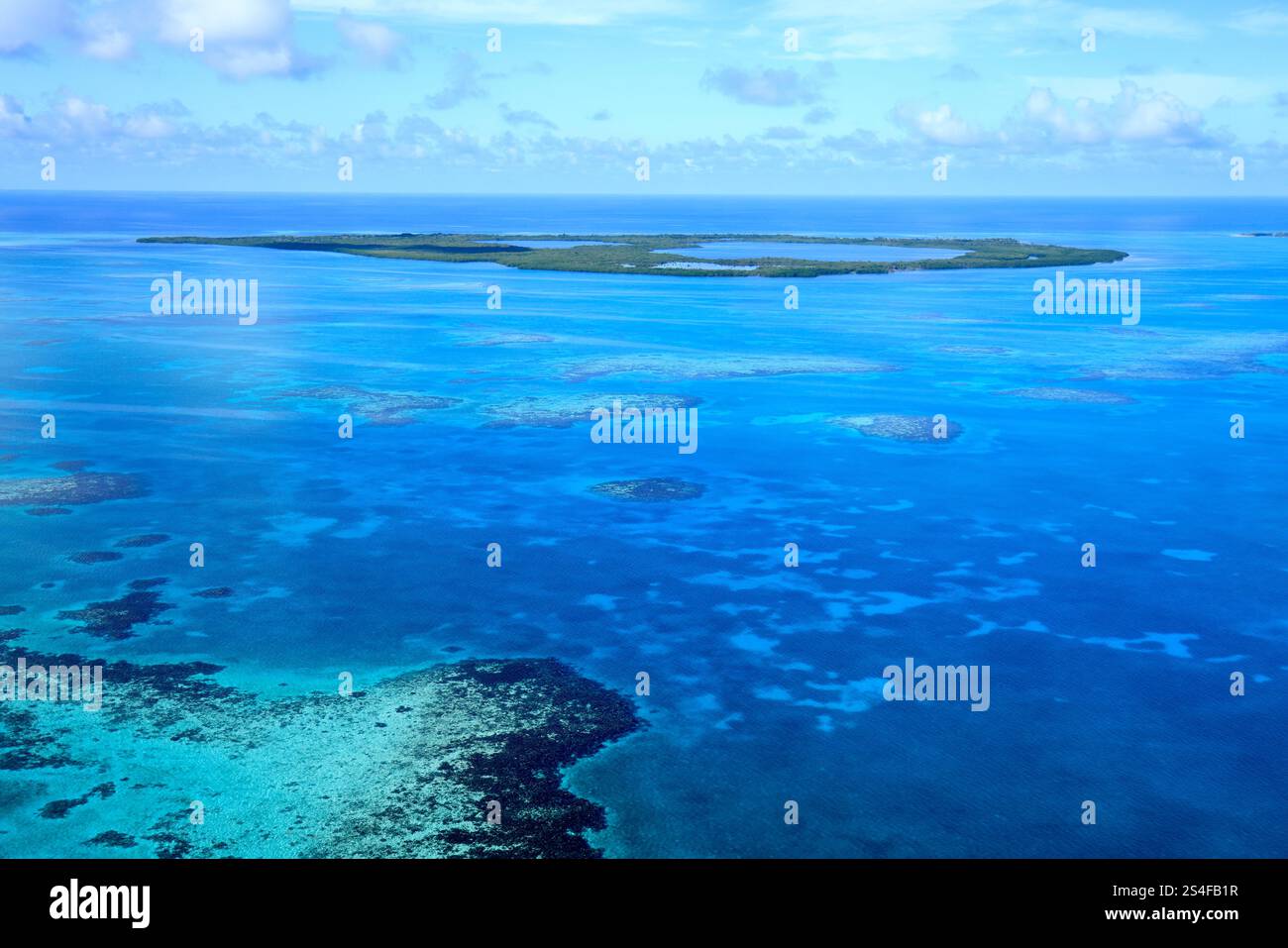 Aerial view of the Belize Barrier Reef Stock Photo - Alamy