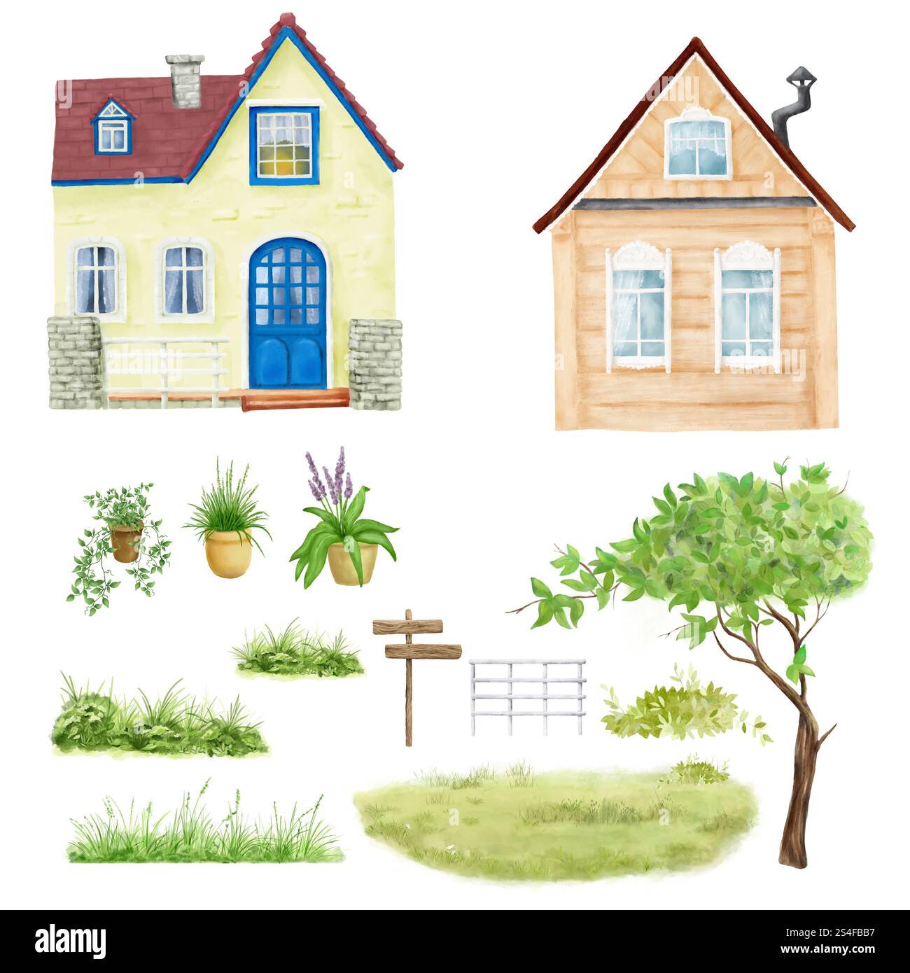 Cosy cottage Cut Out Stock Images & Pictures - Alamy