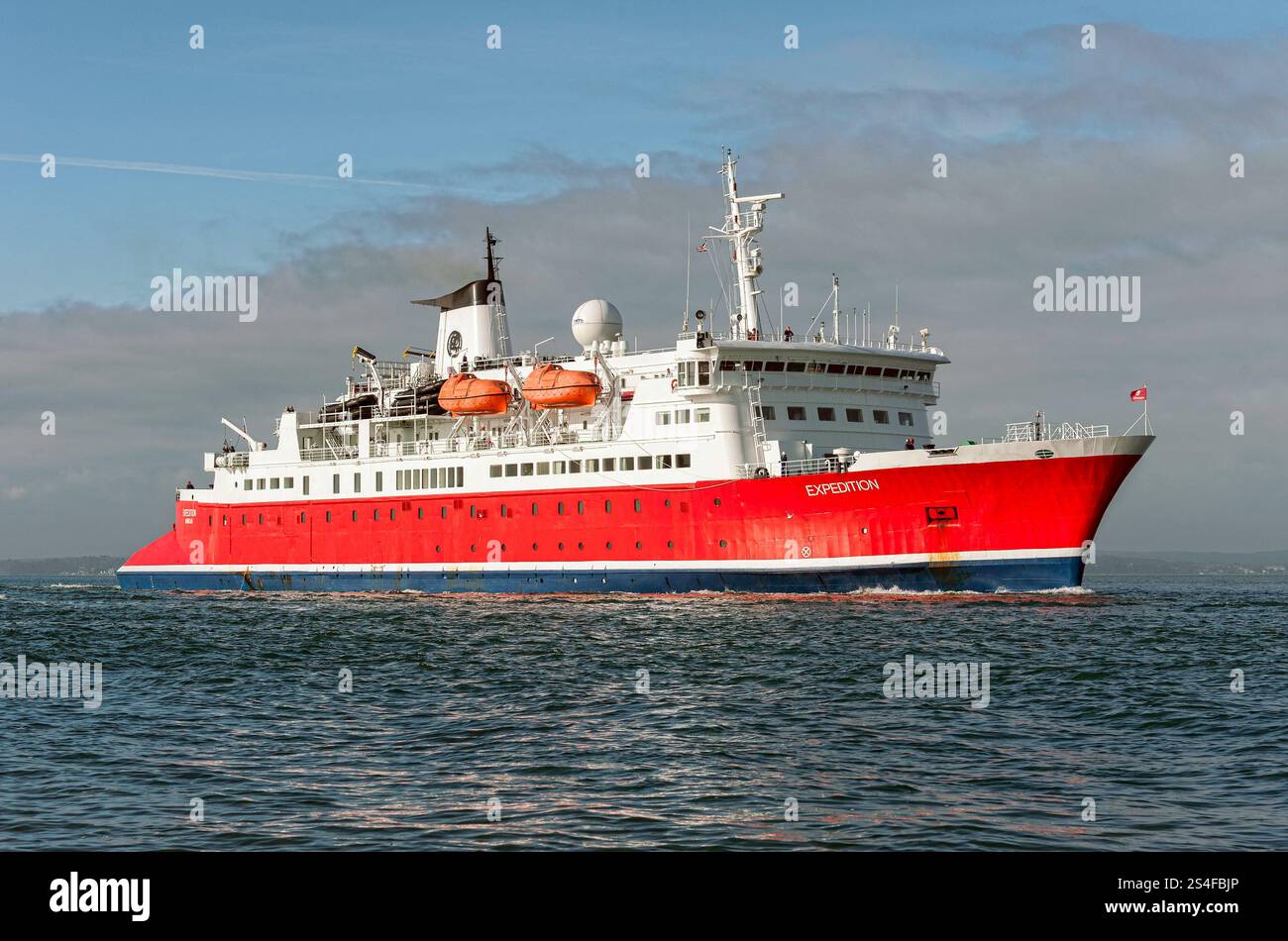 The expedition cruise ship Expedition, operated by G Adventures Stock ...