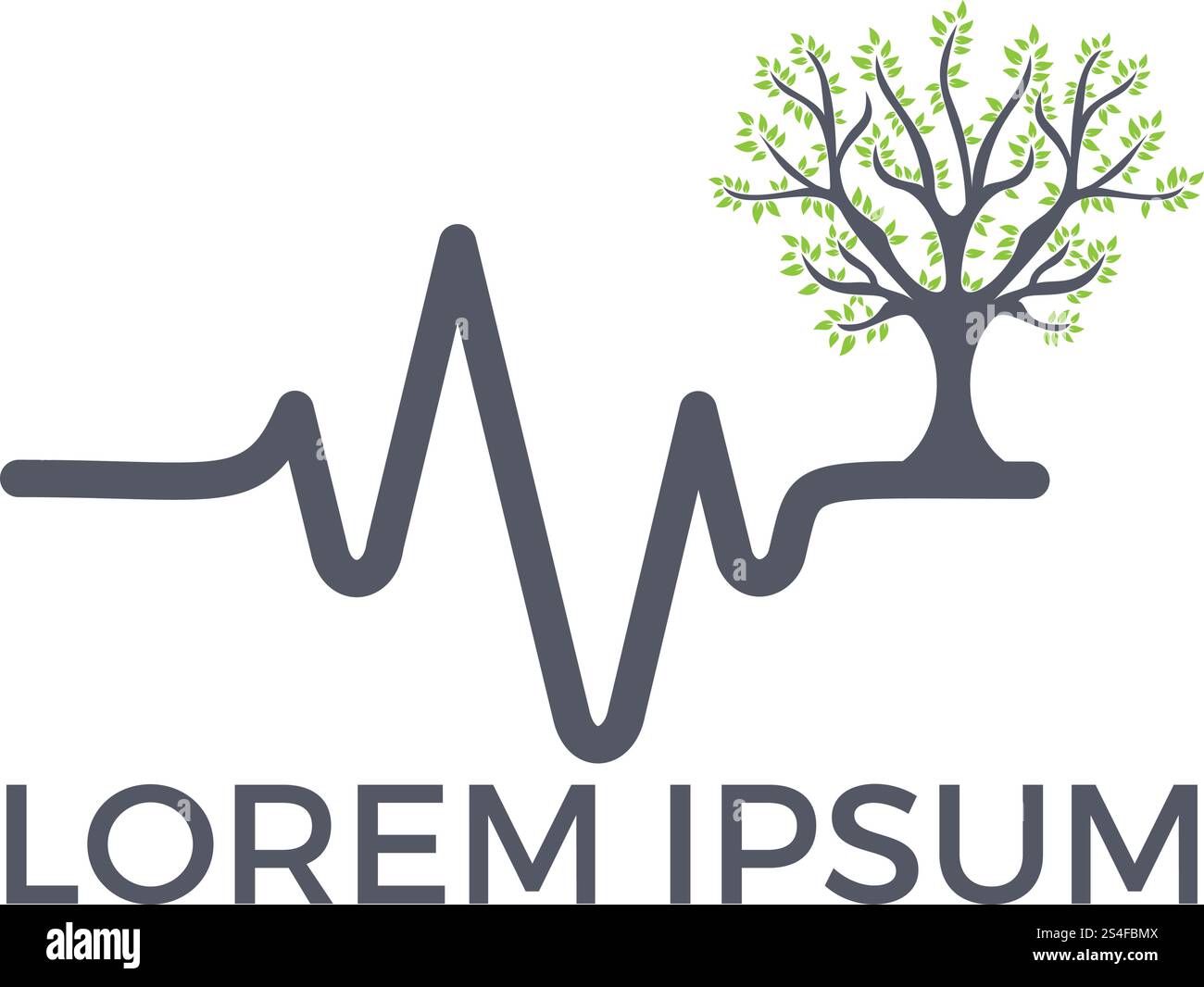 Pulse tree logo design. Health insurance and care logo Stock Vector ...