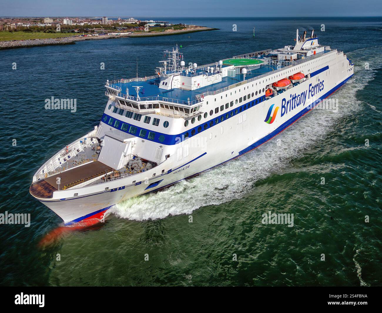 Galicia is an E-Flexer ferry operated by Brittany Ferries on the cross ...