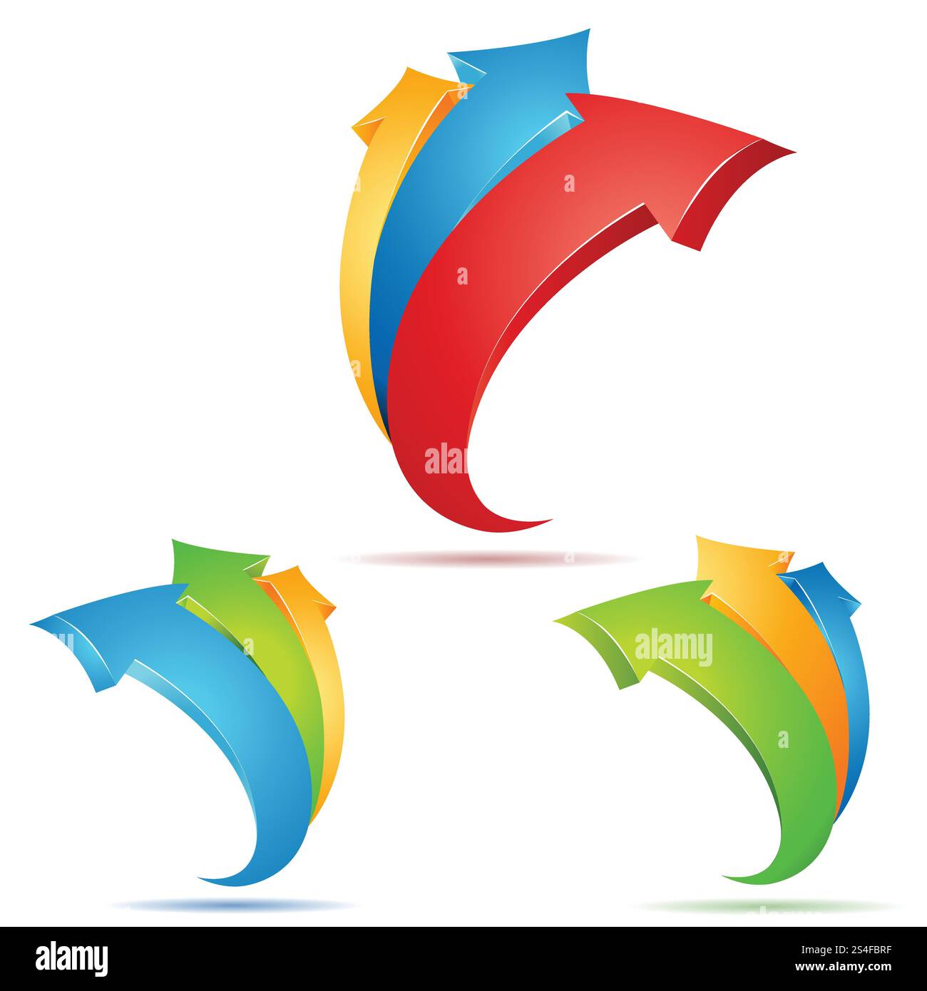 Set of multicolored 3d arrows, for your ideas Stock Vector Image & Art ...