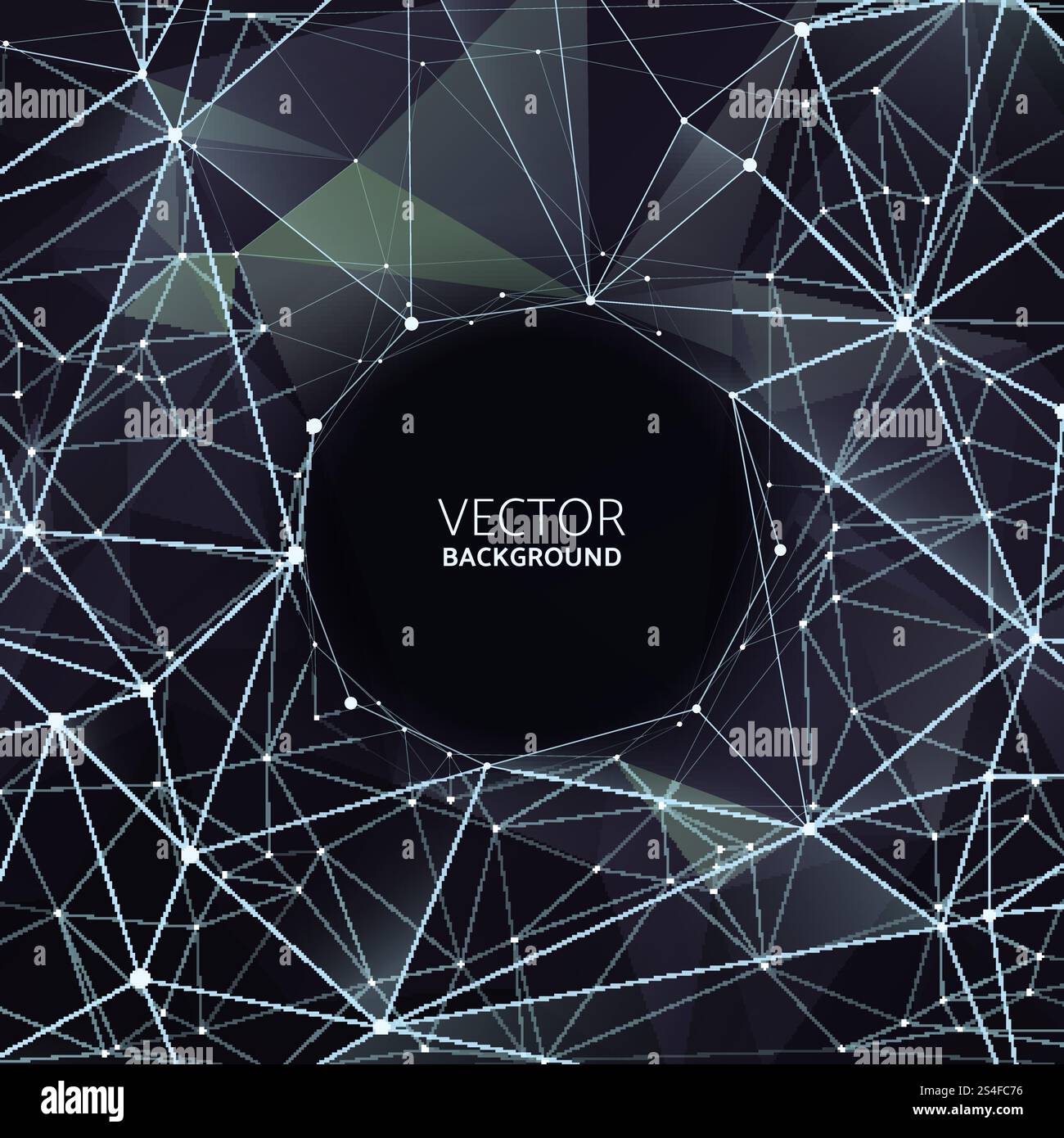 Cluster abstract texture. Computer network wireframe technology and big data vector concept ...