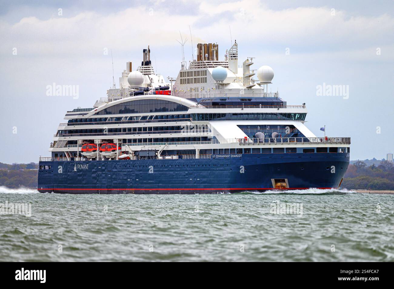 Le Commandant Charcot, a French expedition cruise ship operated by ...