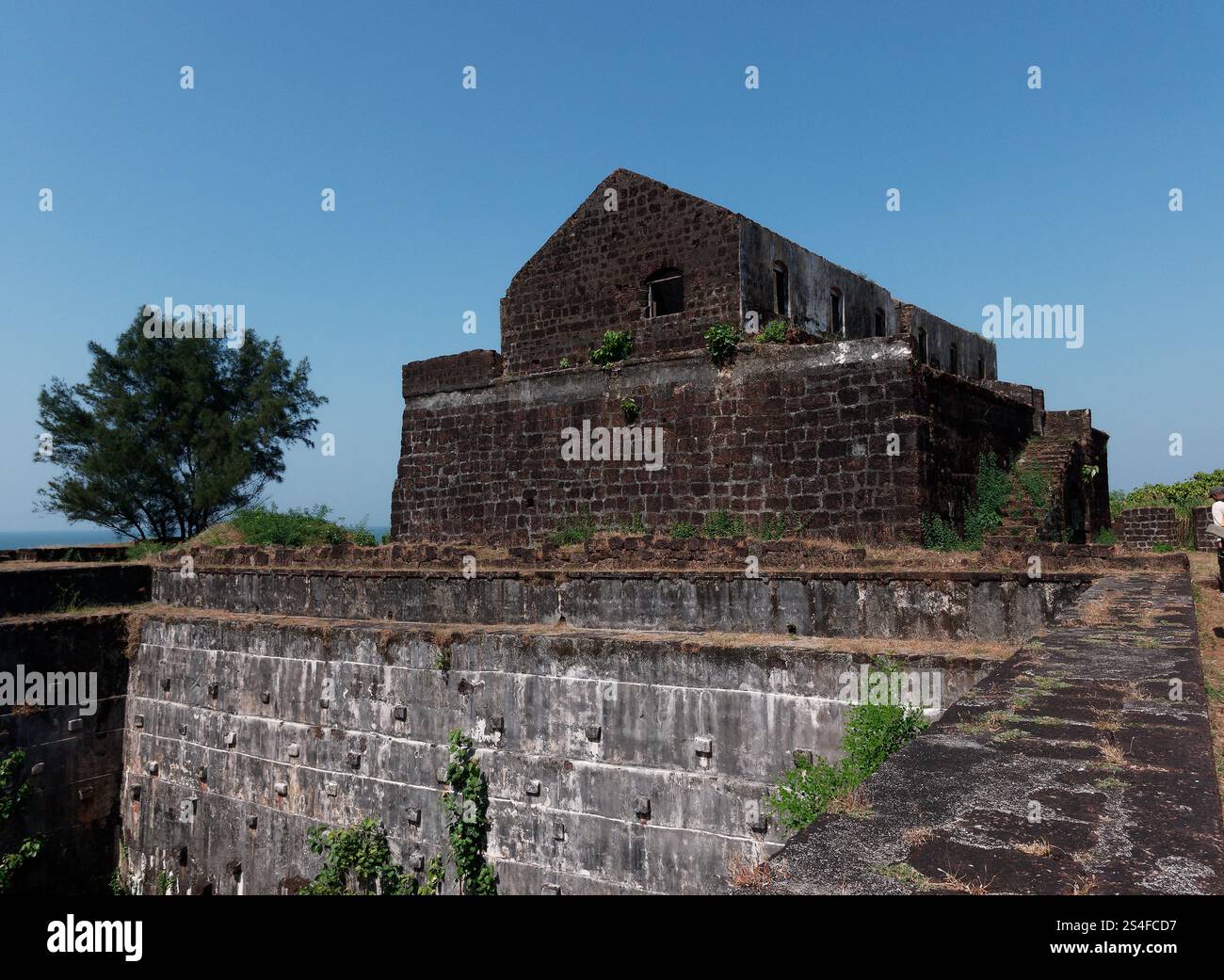 Dilapidated grain storage building which is called Dhanya Kothar at ...