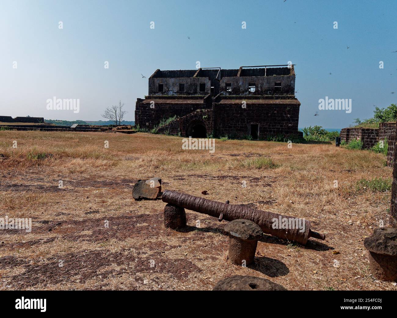Dilapidated grain storage building which is called Dhanya Kothar at ...