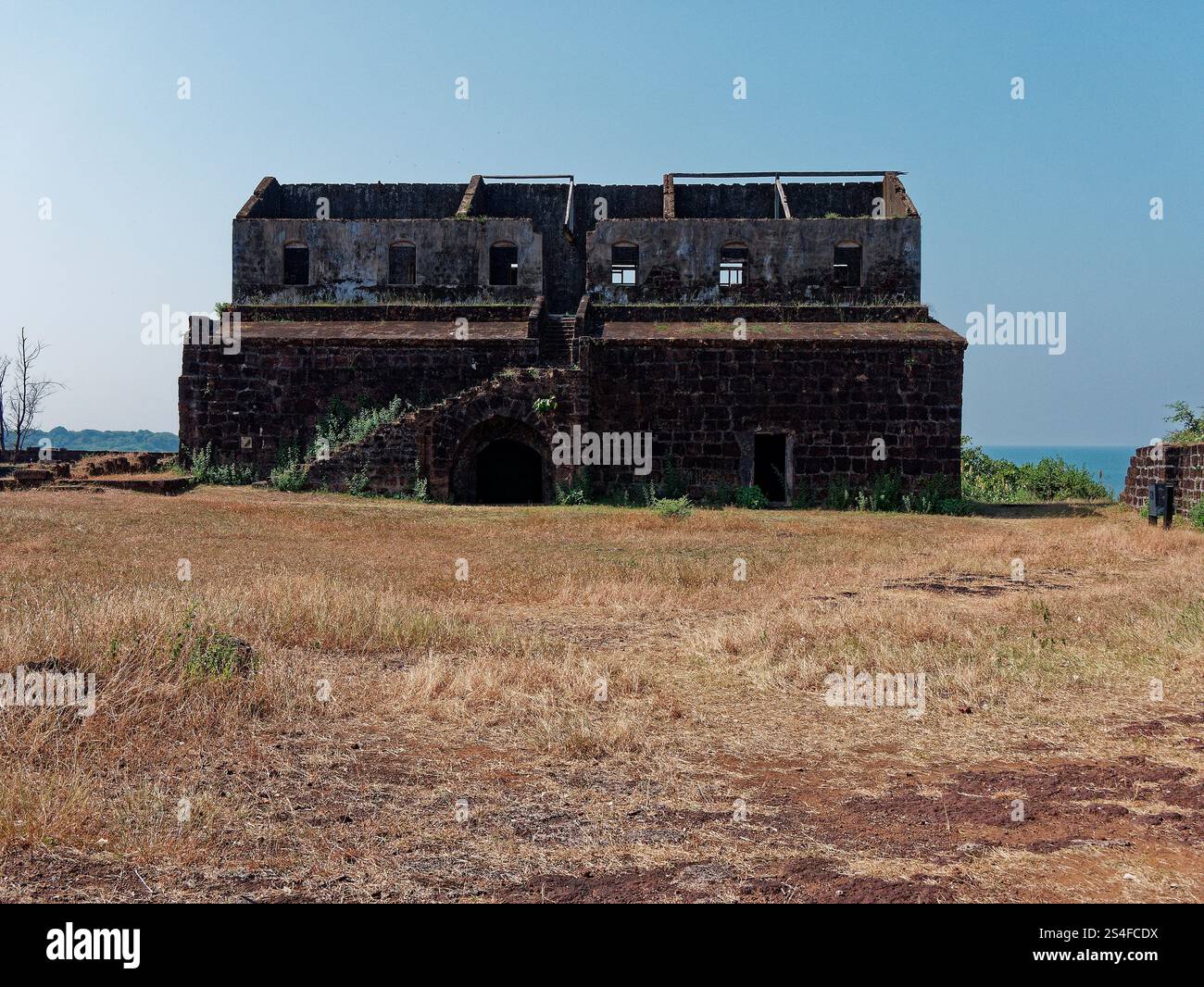 Dilapidated grain storage building which is called Dhanya Kothar at ...