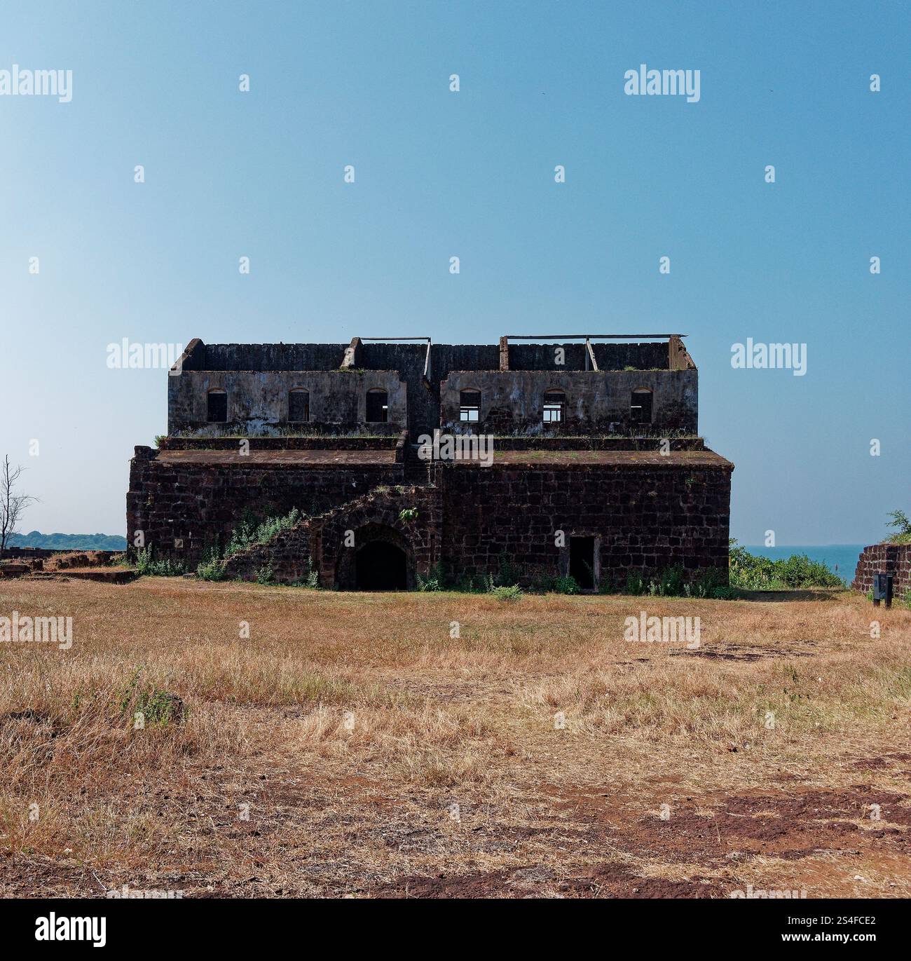 Dilapidated grain storage building which is called Dhanya Kothar at ...