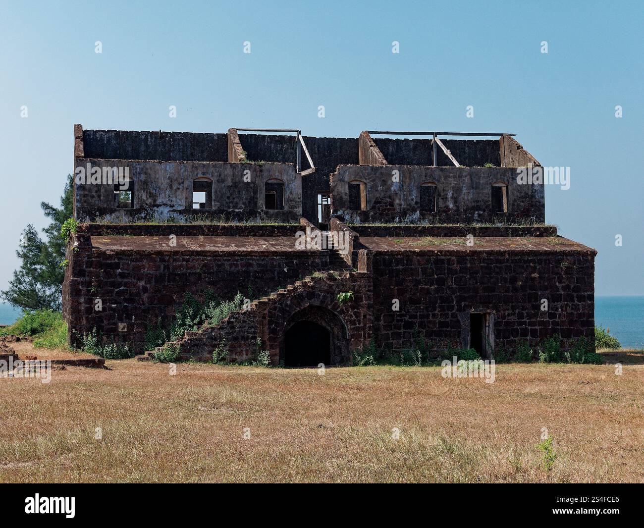 Dilapidated grain storage building which is called Dhanya Kothar at ...