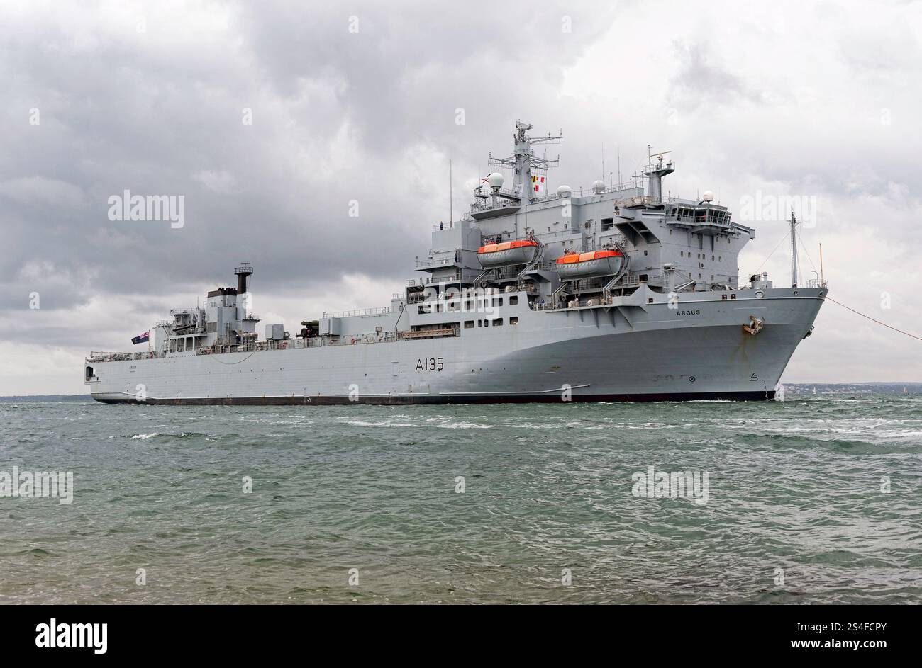 RFA Argus (A135), a Primary Casualty Receiving Ship operated by the ...