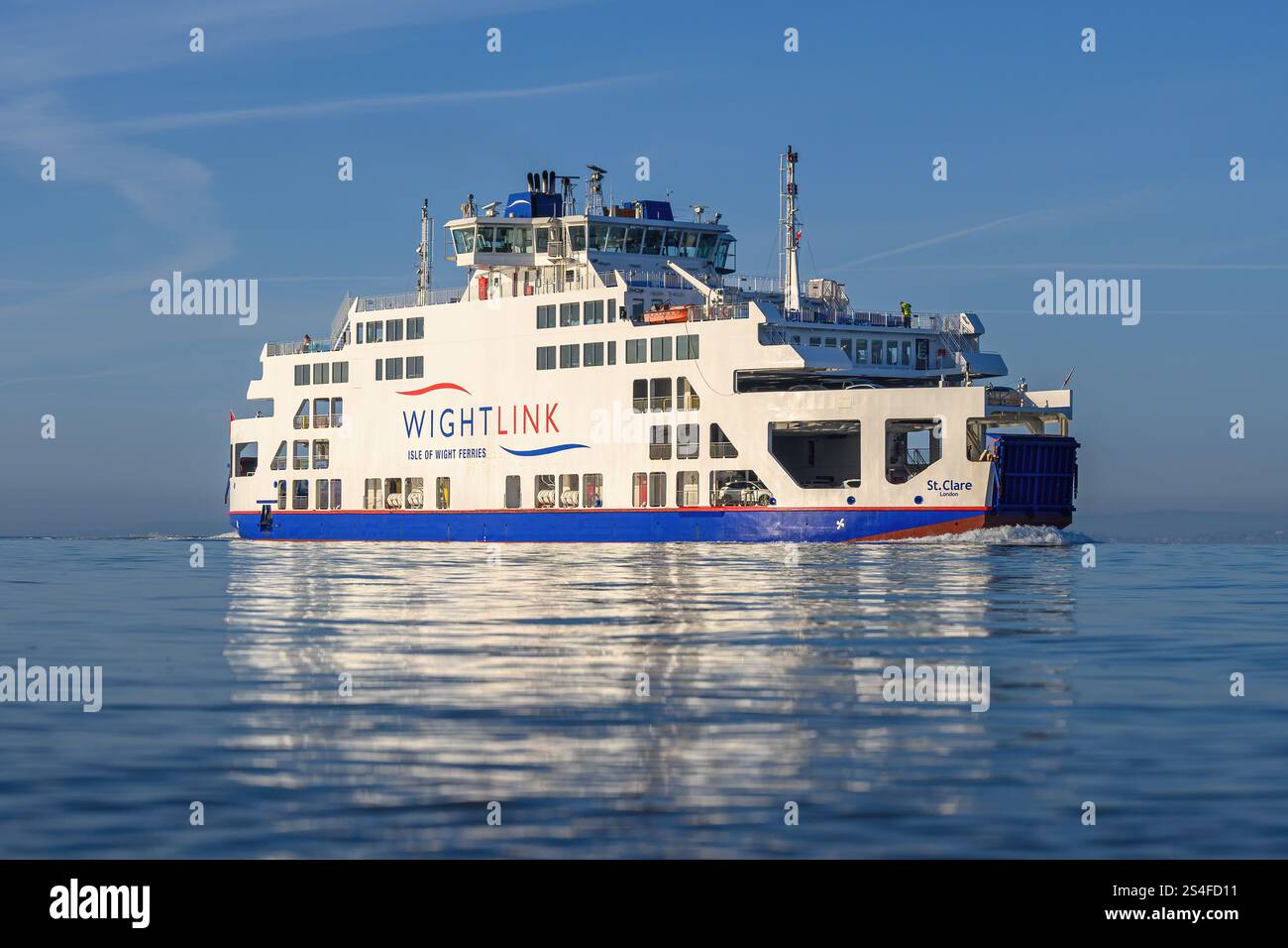 St. Clare is a ferry operated by Wightlink Ferries across the Solent ...