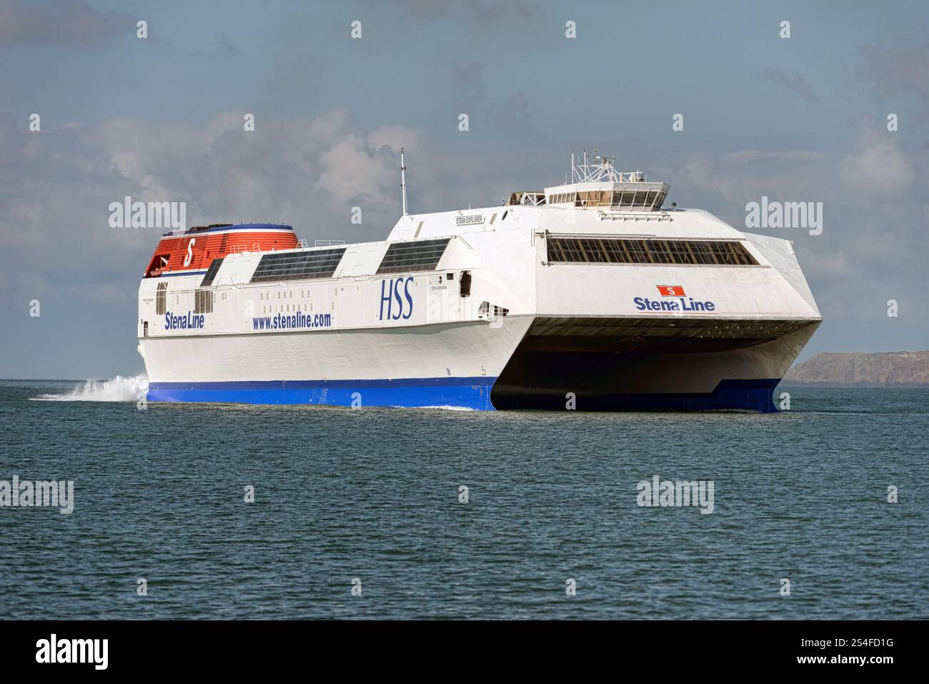 The HSS 1500 class SWATH catamaran Stena Explorer, was operated by ...