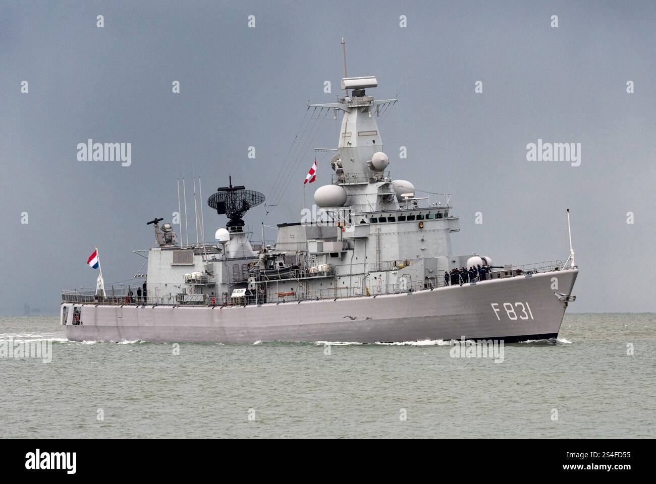 HNLMS Van Amstel (F831), a M class frigate operated by the Royal ...