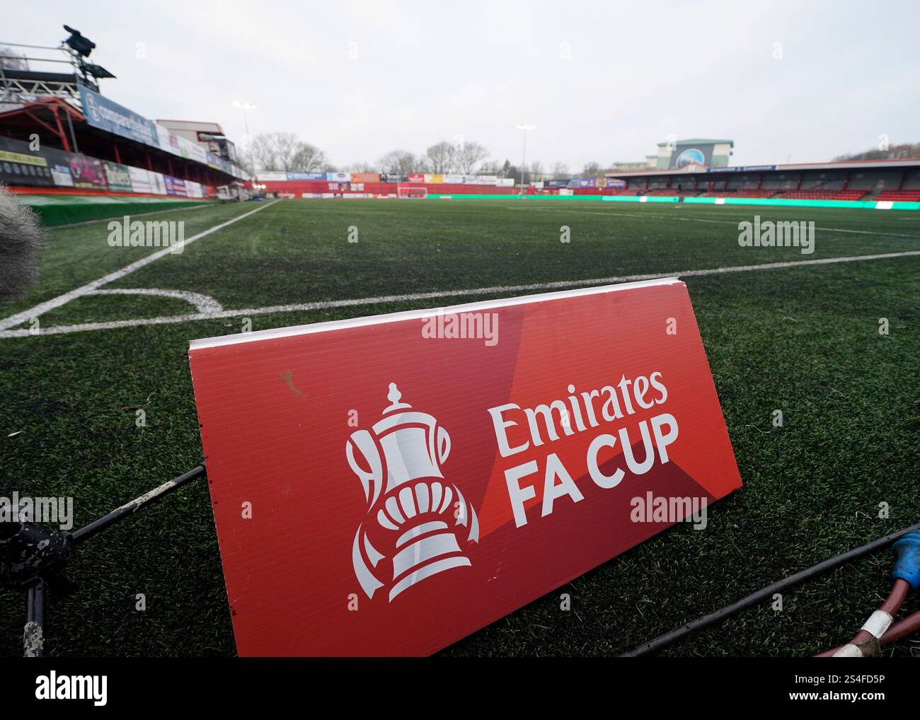 Tamworth, UK. 11th Jan, 2025. General view of the stadium during the FA ...
