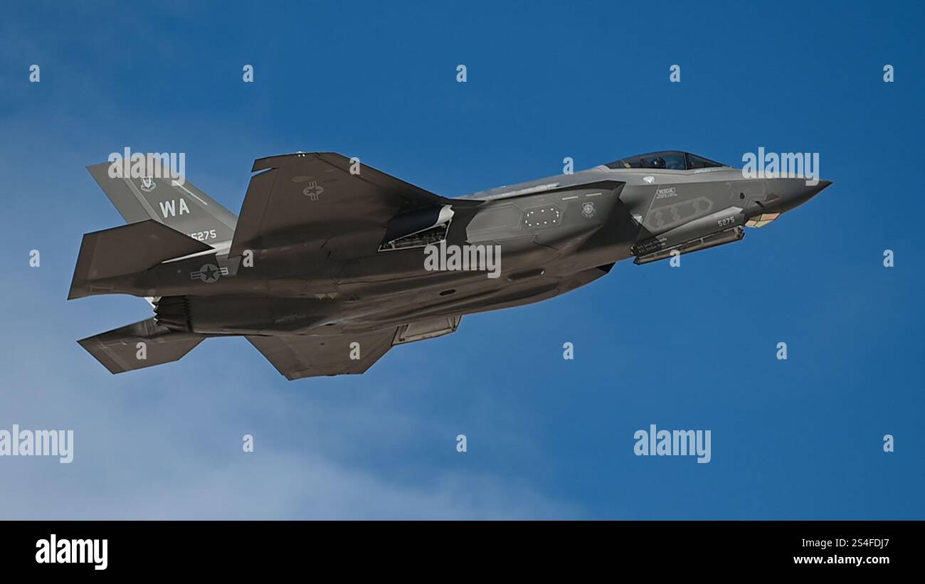 A U.S. Air Force F-35A Lightning II fighter jet assigned to the 6th ...