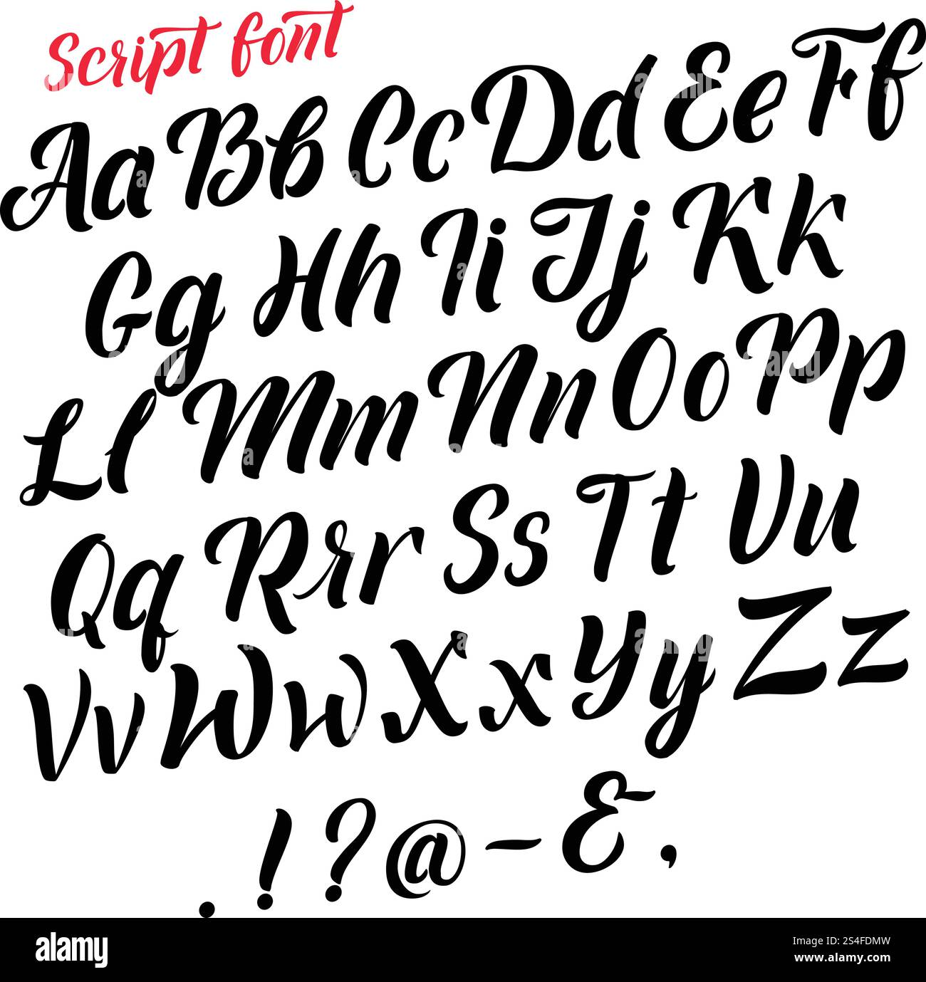 Cursive Font Styles Alphabet Learn Cursive Writing Of English