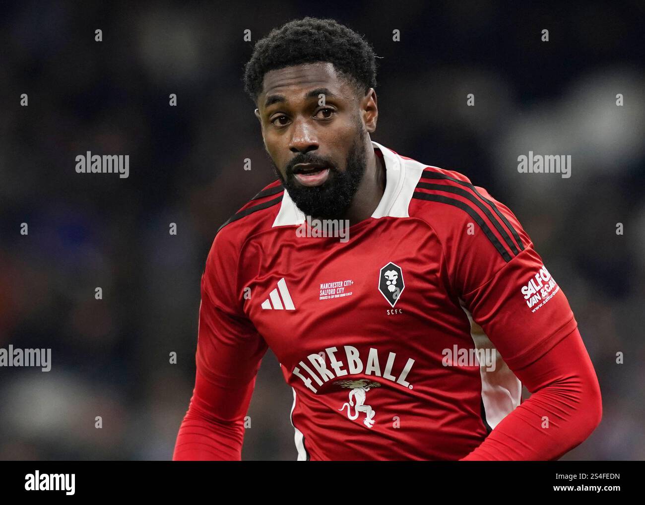 Manchester, UK. 11th Jan, 2025. Hakeeb Adelakun of Salford City during ...