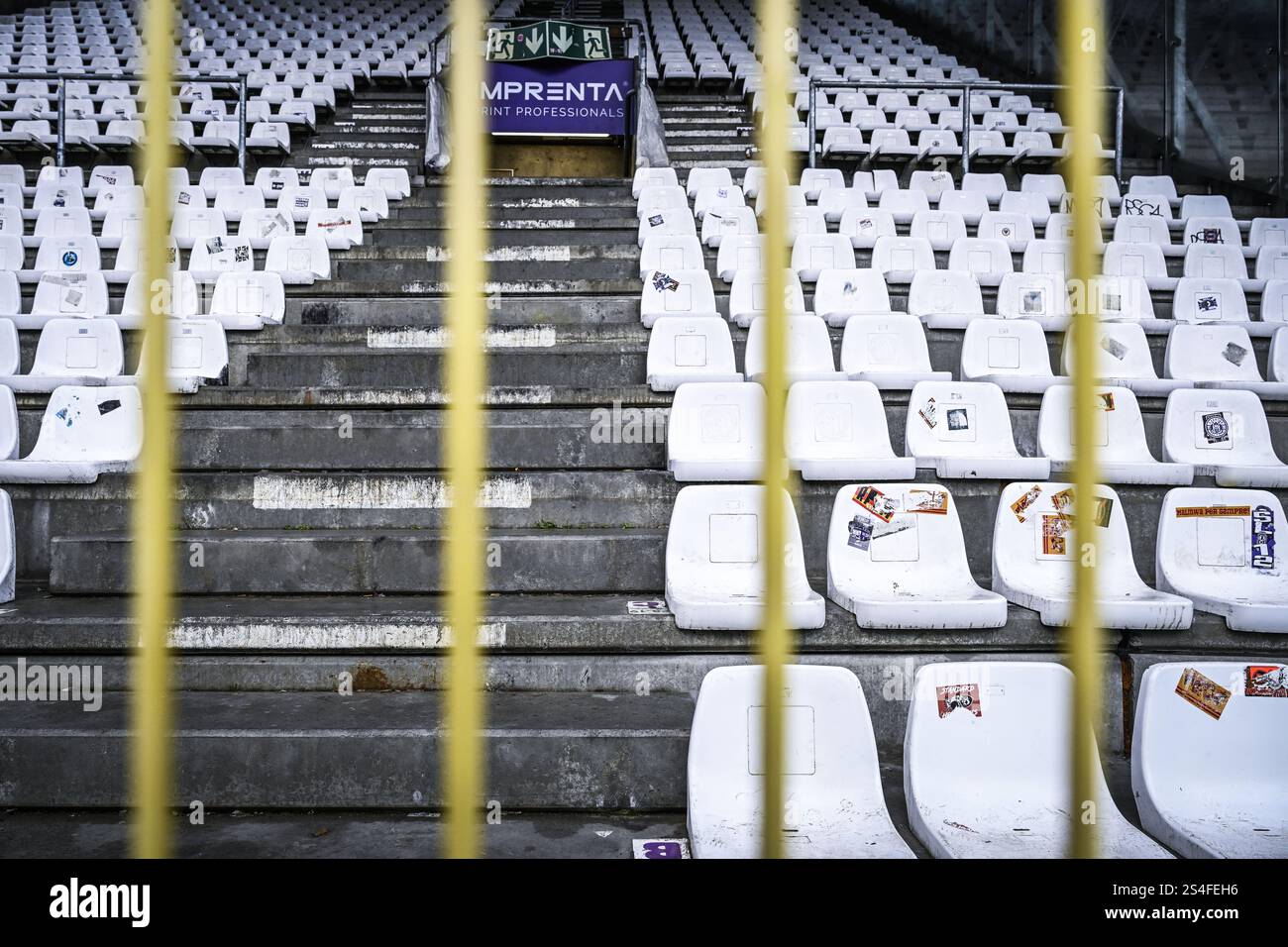 Antwerp, Belgium. 12th Jan, 2025. Beerschot's 't Kiel Olympisch Stadion ...