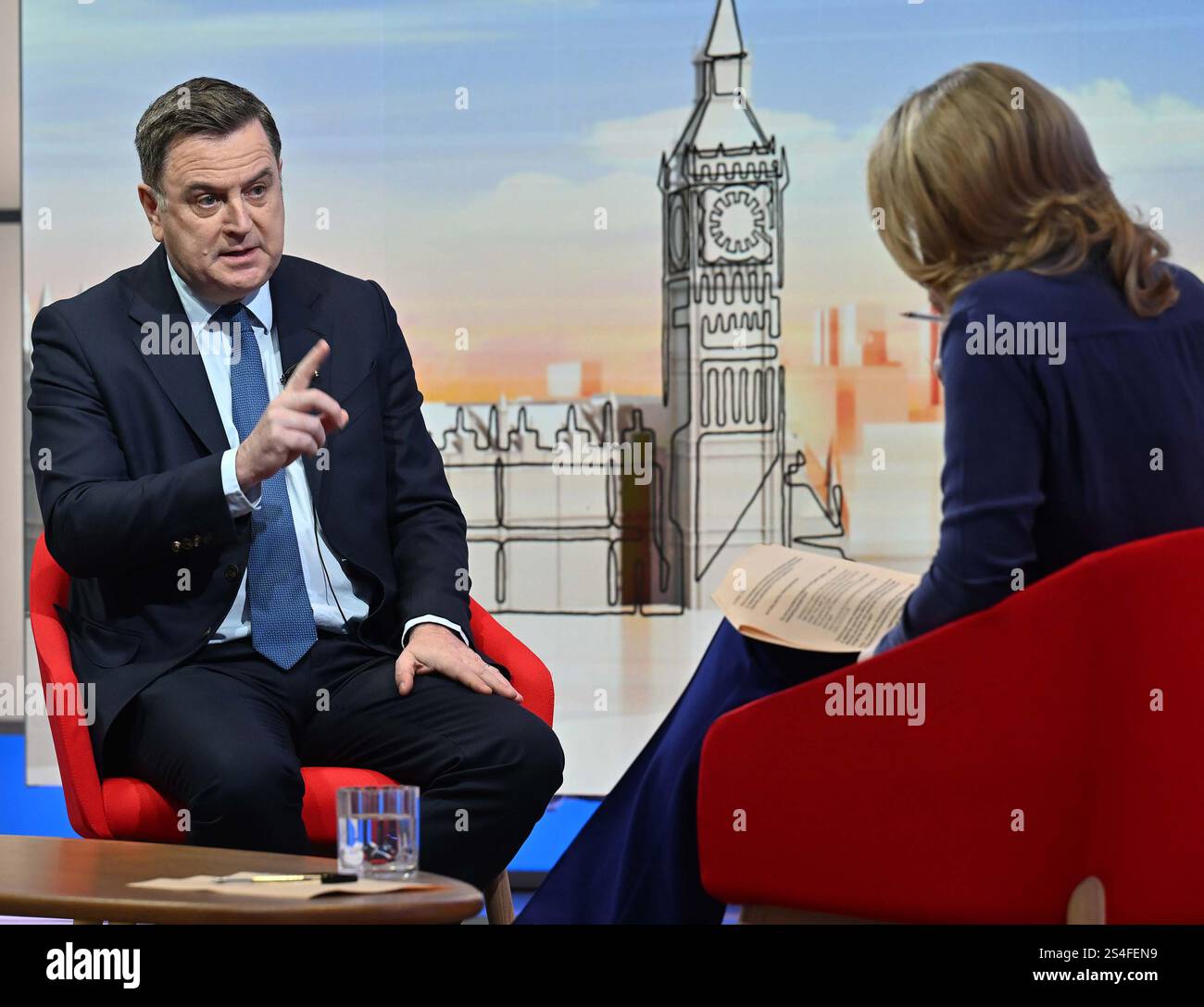 Mel Stride, shadow chancellor of the Exchequer arrives at BBC ...