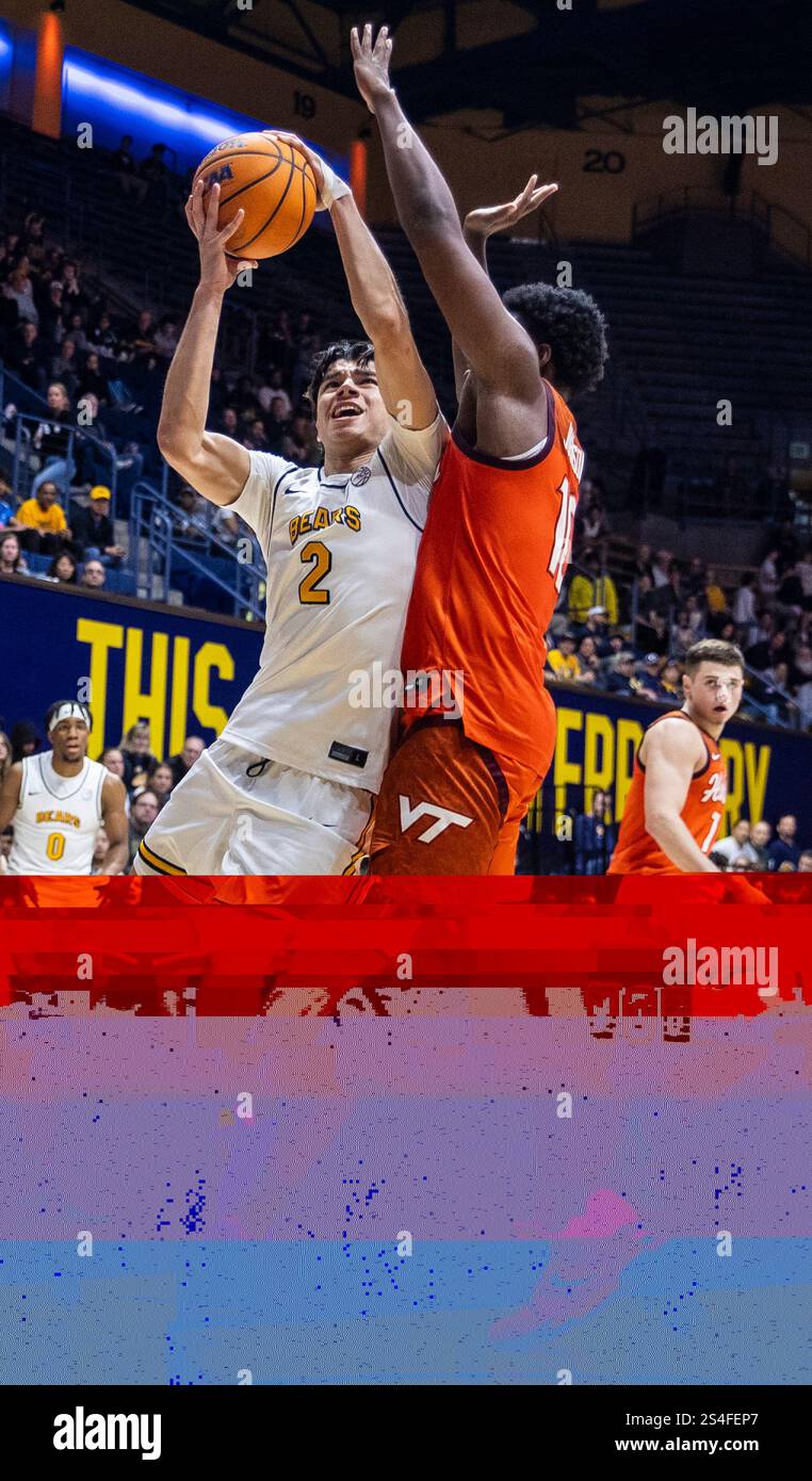 January 11 2025 Berkeley, CA U.S.A. California guard Andrej Stojakovic ...