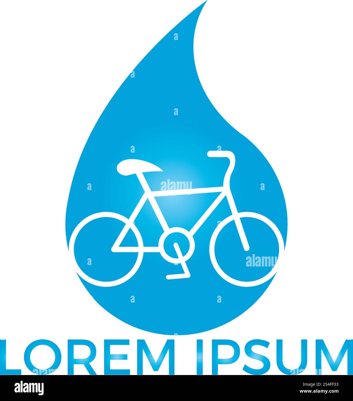 Water drop and bicycle logo design. Bike Water Logo Icon Design Stock ...