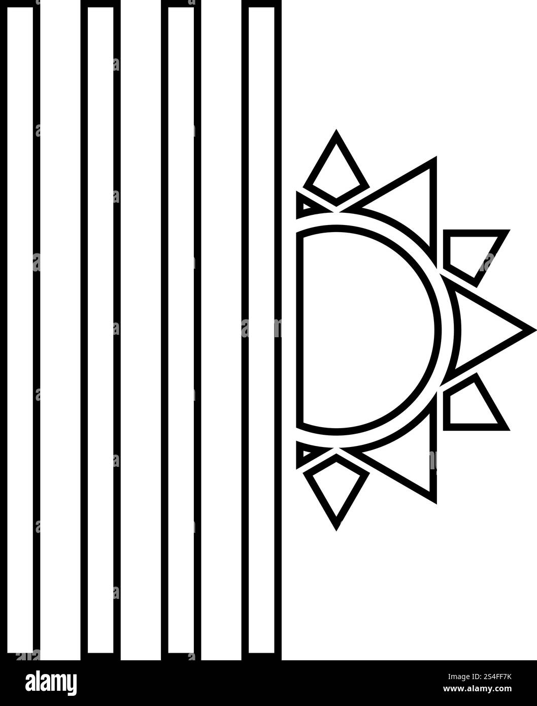 Venetian blind and sun Jalousie close sun Jalousie shutdown light ...