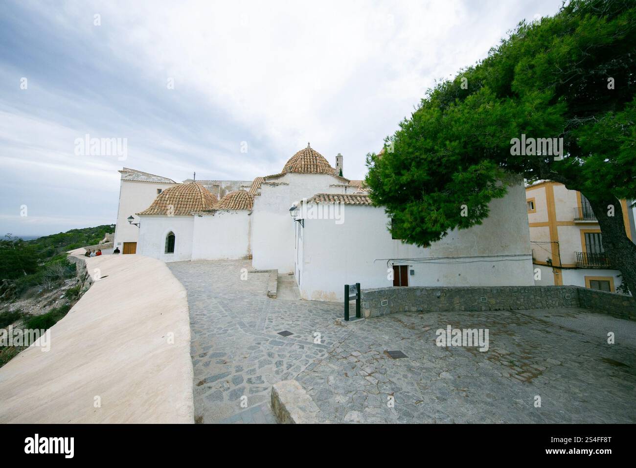 Streets and views of the ancient walled citadel of Dalt Vila, a UNESCO ...