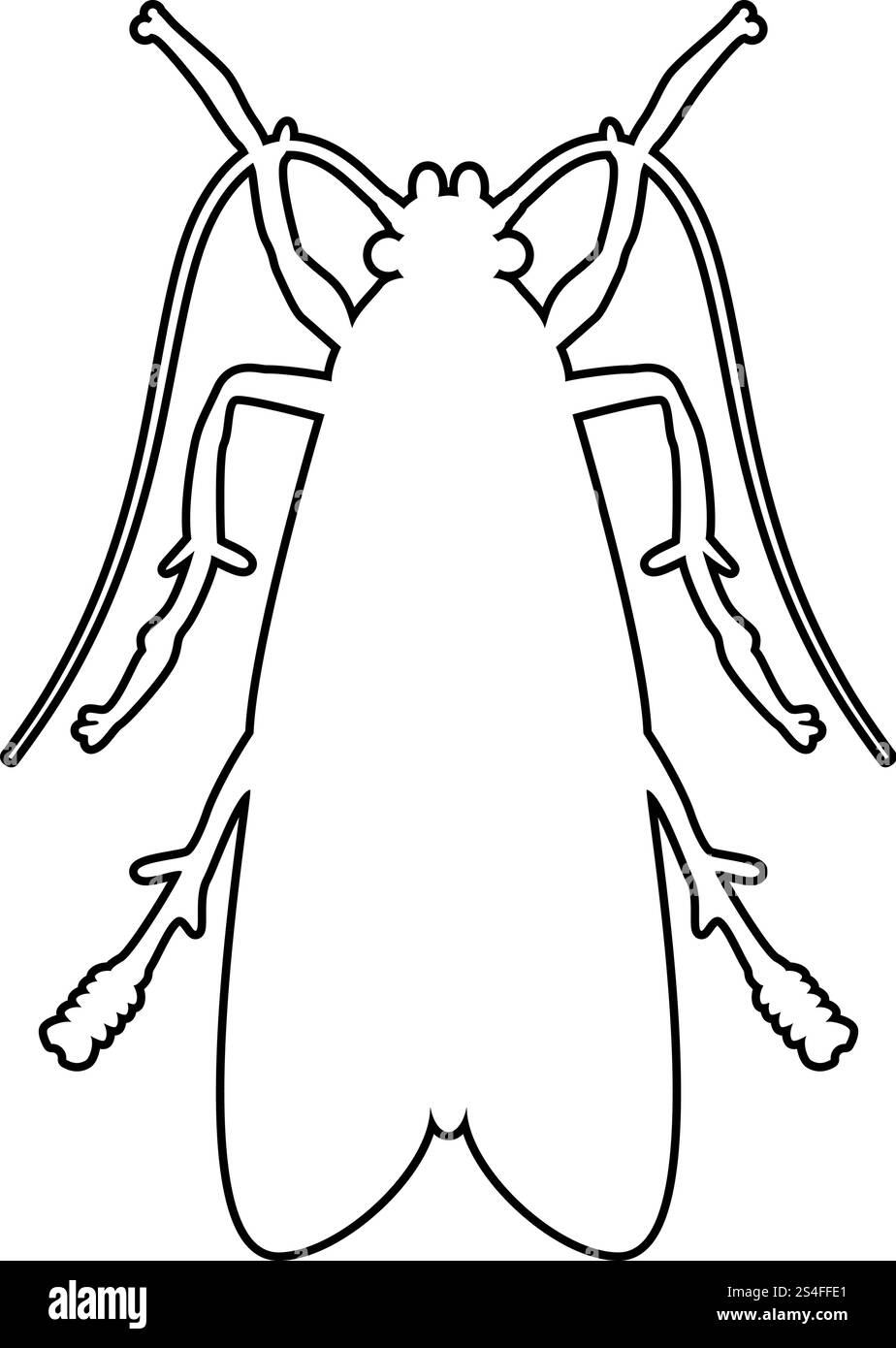 Clothes moth Clothing moth Fly insect pest icon black color outline ...