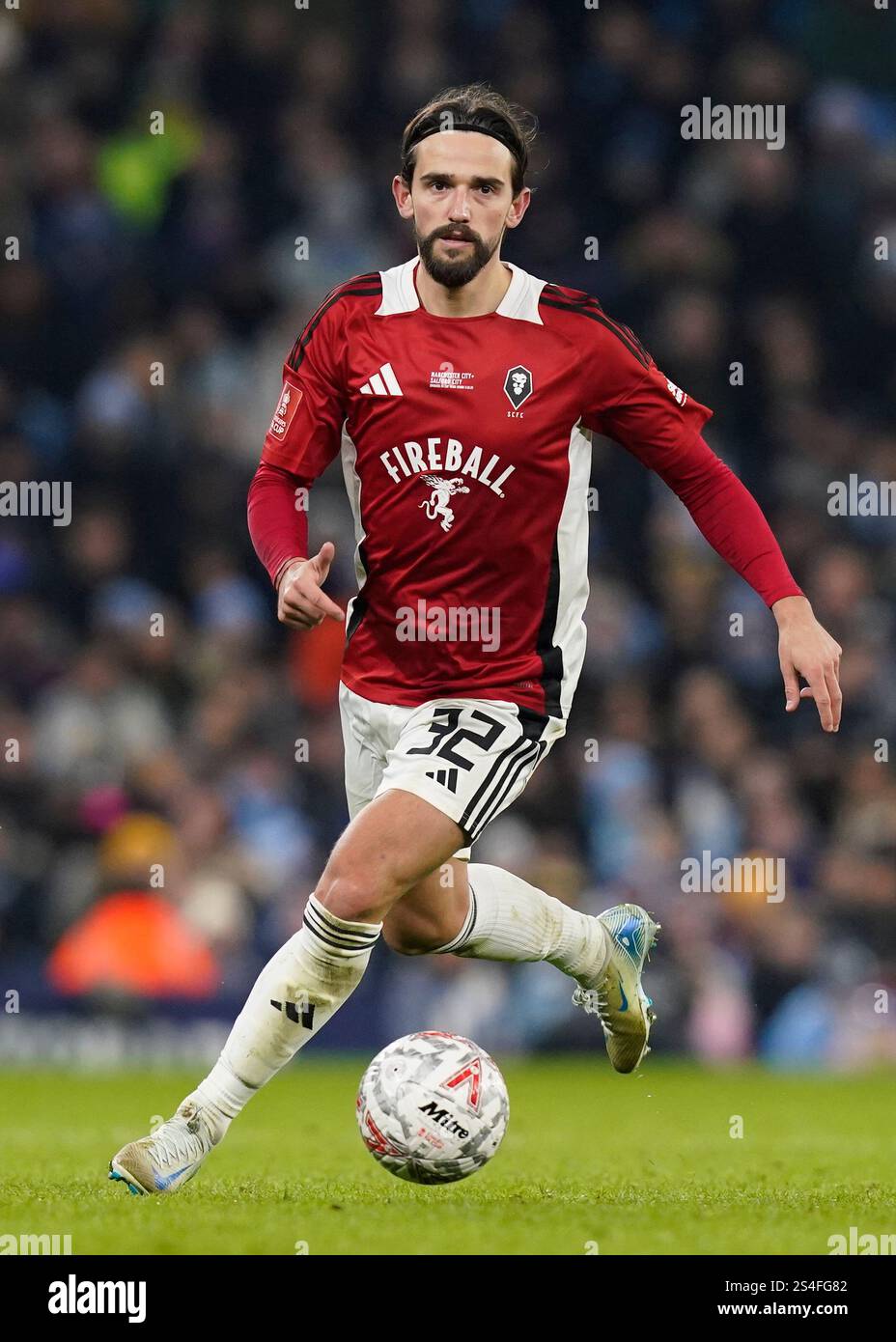 Manchester, UK. 11th Jan, 2025. Liam Shephard of Salford City during ...
