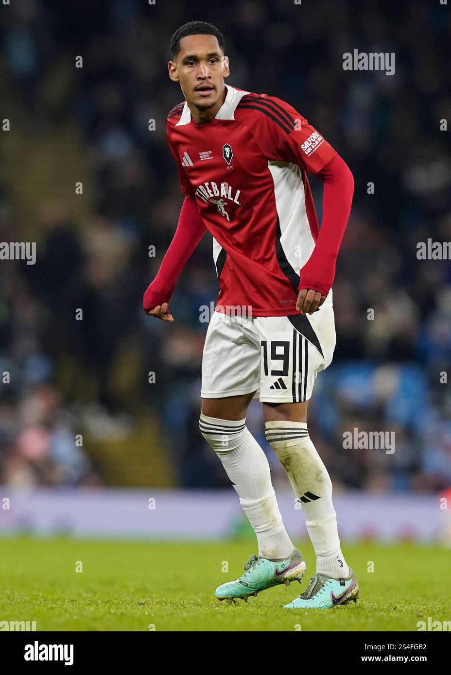 Manchester, UK. 11th Jan, 2025. Haji Mnoga of Salford City during the ...