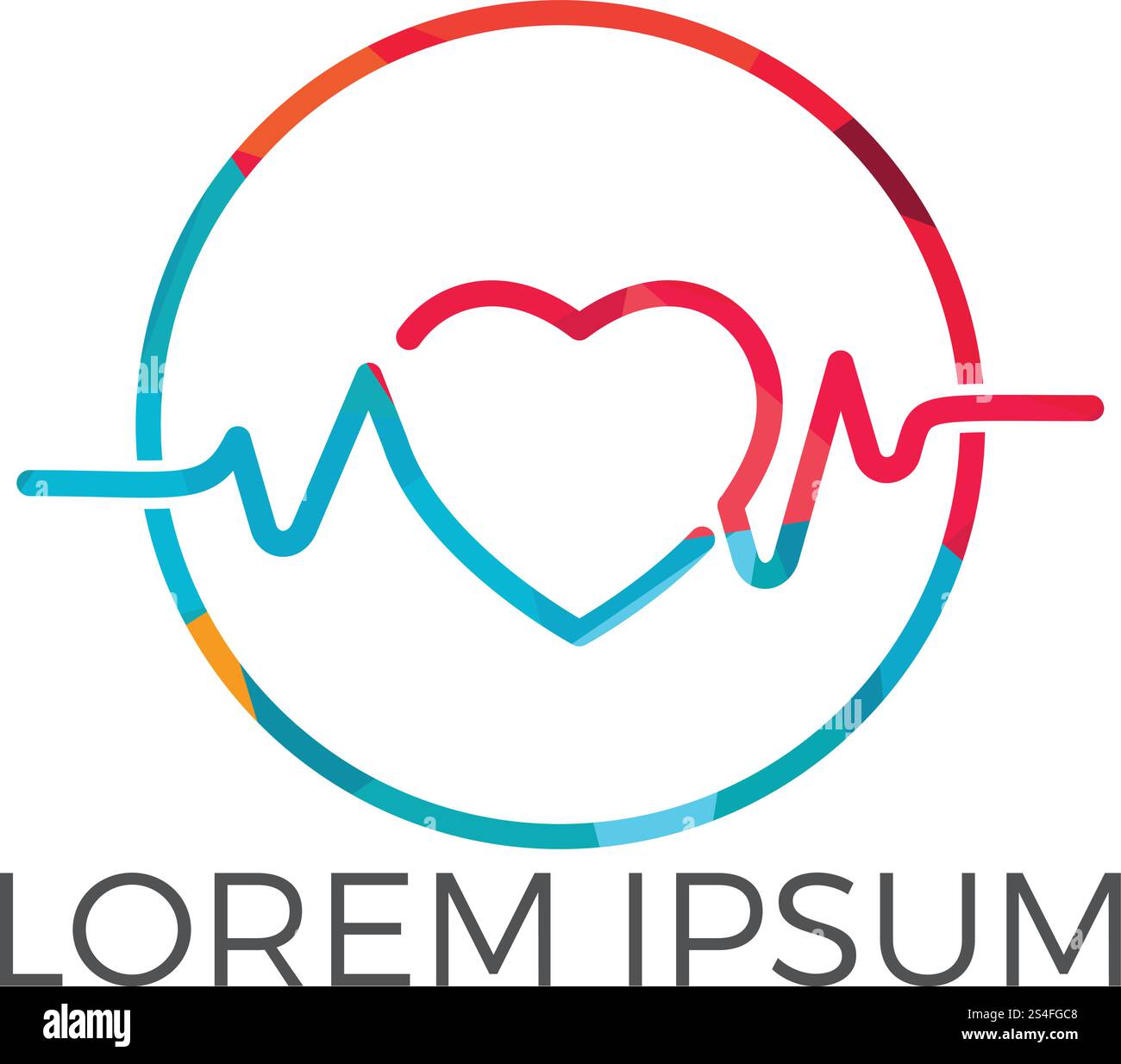 Health heart logo with pulse vector. Vector concept of healthy ...
